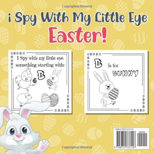 I Spy with My Little Eye Easter! Book for Kids 2-5 Year Olds Toddlers & Preschool From A to Z: Fun Educational Guessing Game Interactive Picture ... More...) Learning Alphabet A-Z Activity Book