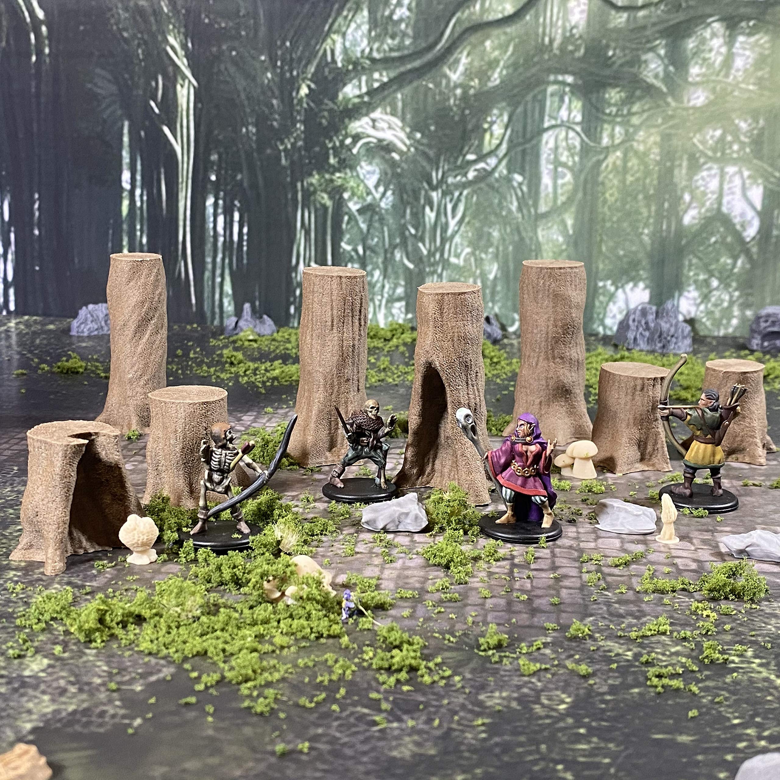 Extruded Gaming Chestnut Trees Set 2