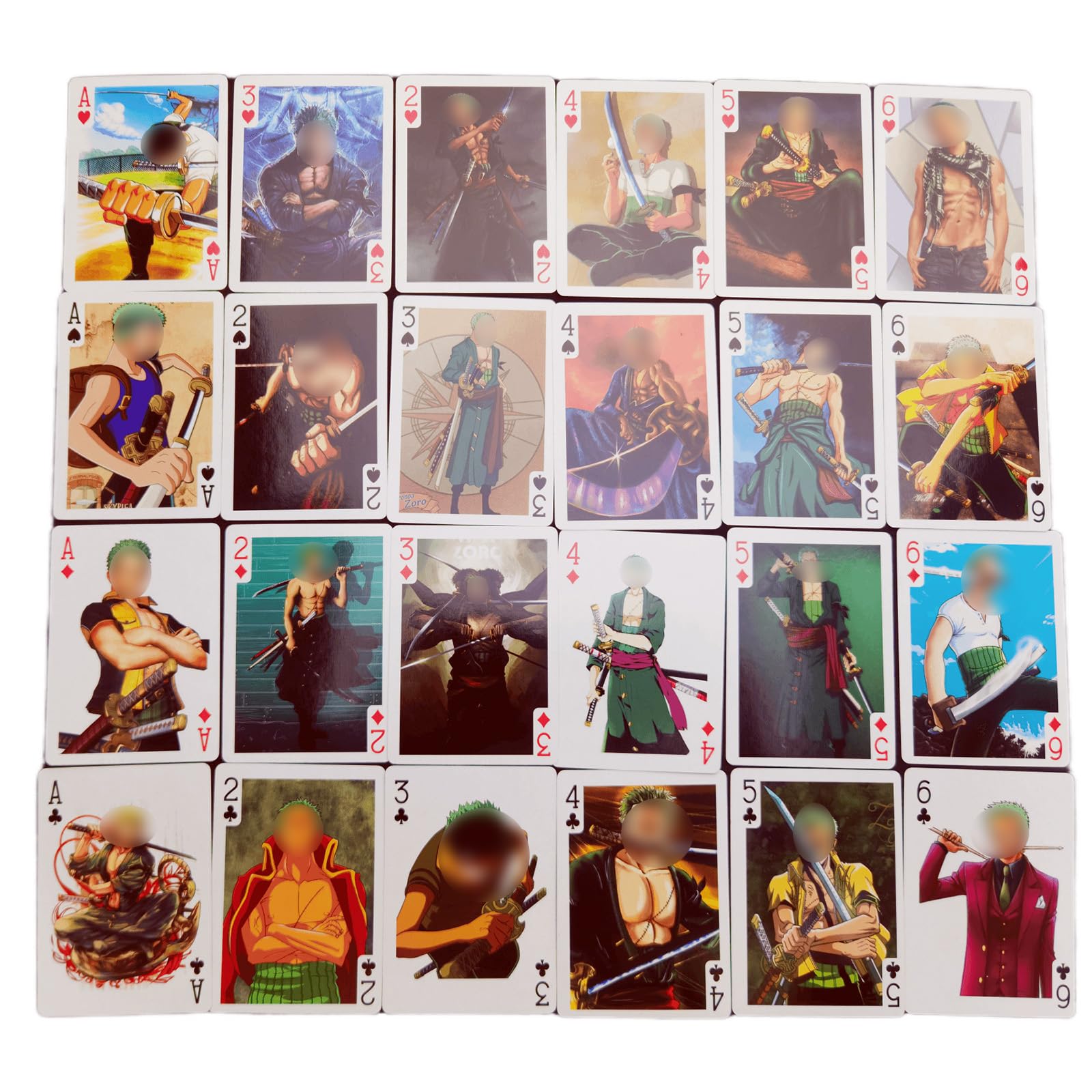 Anime-Inspired Playing Card Set with Stunning Images from Multiple Popular Series - Includes Bonus Collectible Character Cards and Sleek Black Storage Bag (HZ-005)…