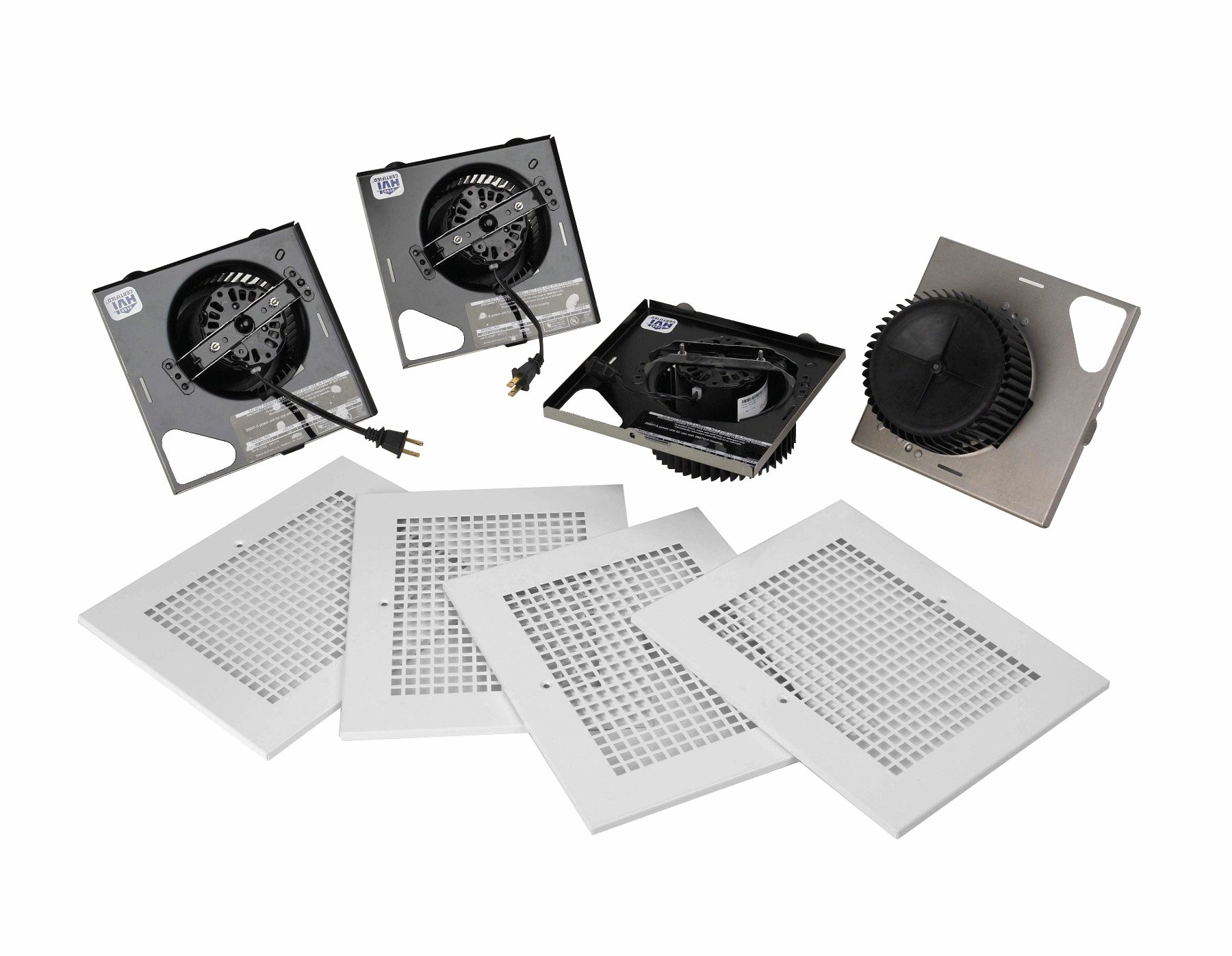 Broan-NuTone 80RDF Bathroom Exhaust Fan Finish Pack with Metal Grille, Ventilation Fan, 2.5 Sones, 80 CFM, White