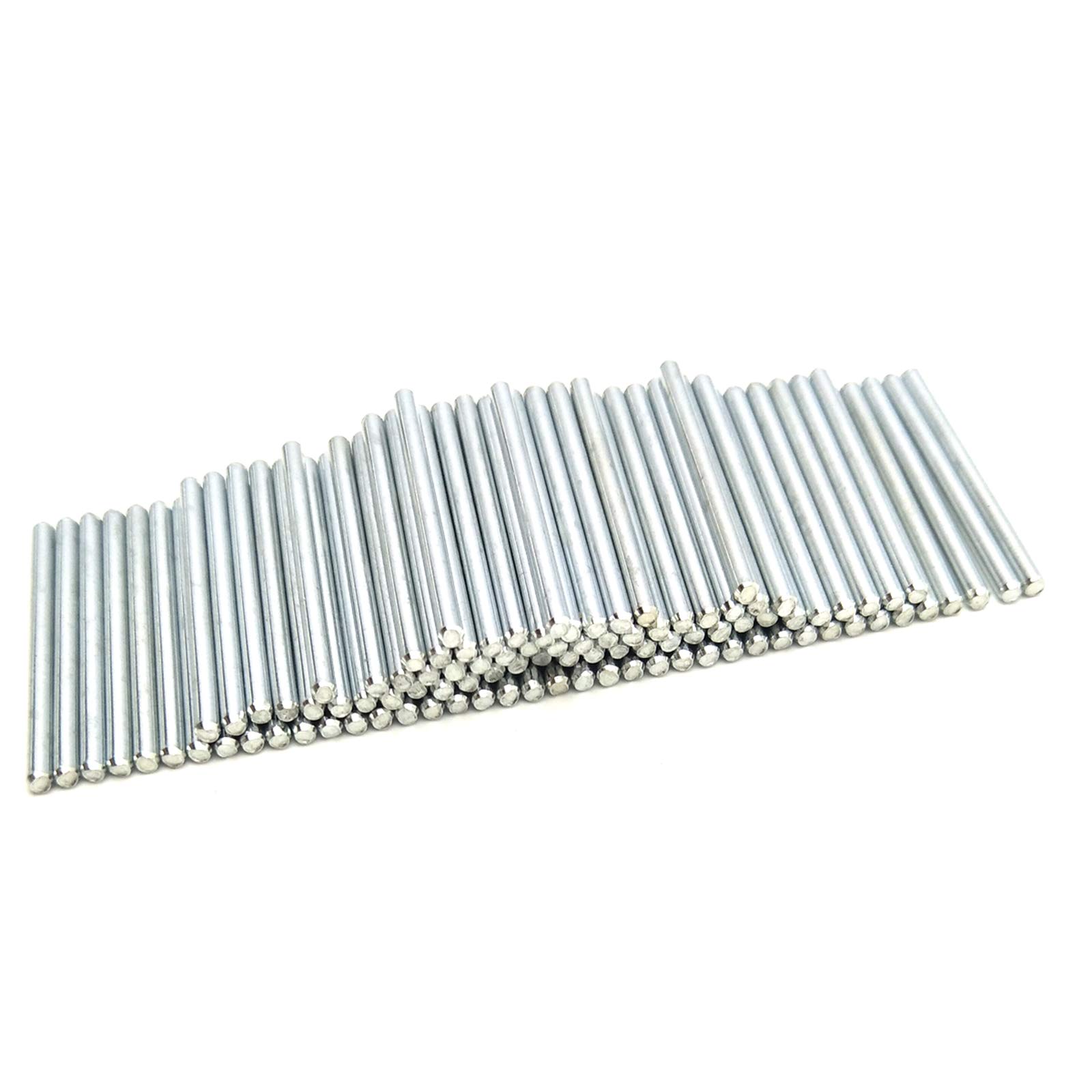 EUDAX 100Pcs STEM Toys Shaft Round Rod Axles for DIY Toy RC Car Boat Helicopter Model Part (2mmx30mm)