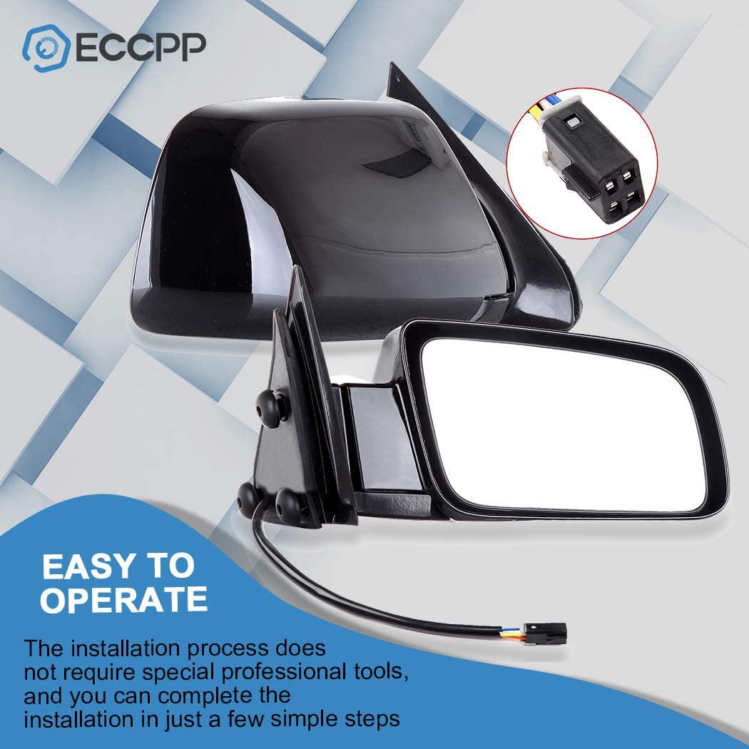 ECCPP Driver and Passenger Power Side View Mirrors Replacement Replacement fit For Chevy For GMC Pickup Truck SUV 15764757 15764758