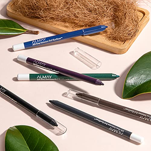 Almay Gel Eyeliner, Waterproof, Fade-Proof Eye Makeup, Easy-to-Sharpen Liner Pencil, 140 Deep Chestnut, 0.045 Oz