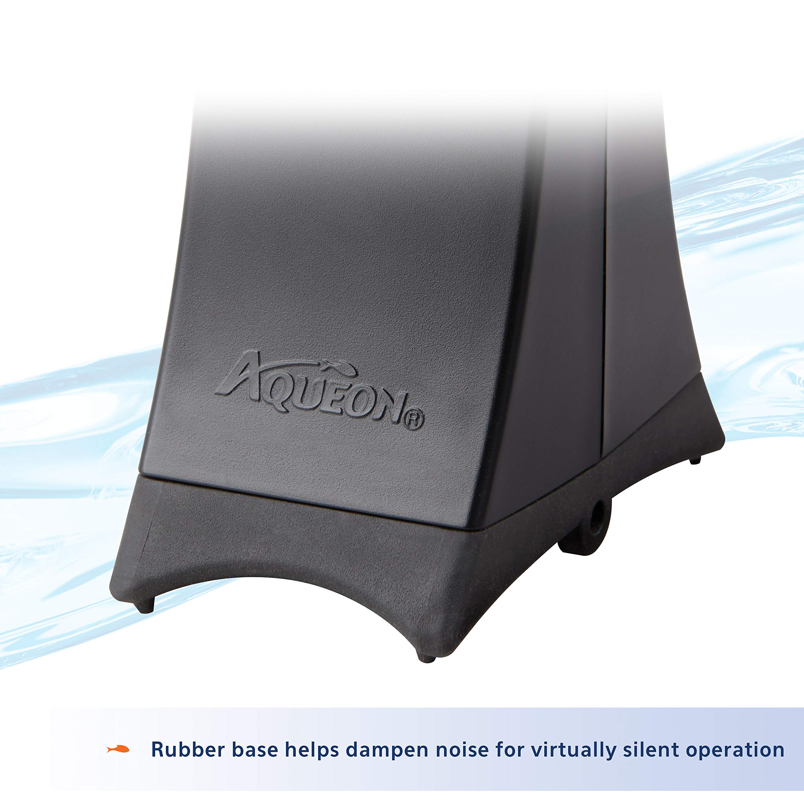 Aqueon QuietFlow Aquarium Air Pump 10, For 2-10 Gallon Tanks, Black