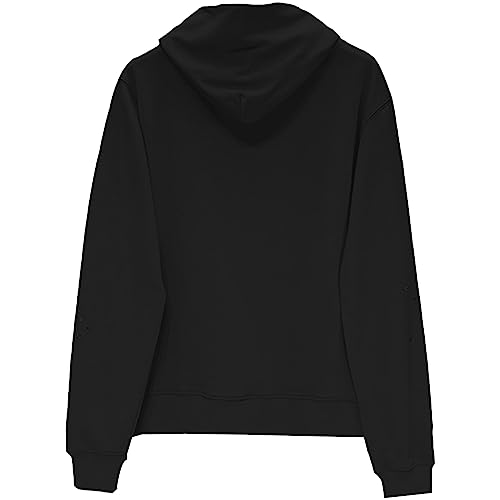 Amiblvowa Y2k Hoodies for Women Man Spider Web Graphic Oversized Hooded Pullover Sweatshirt Sudaderas Gothic Jacket (A Black Pull On, S)
