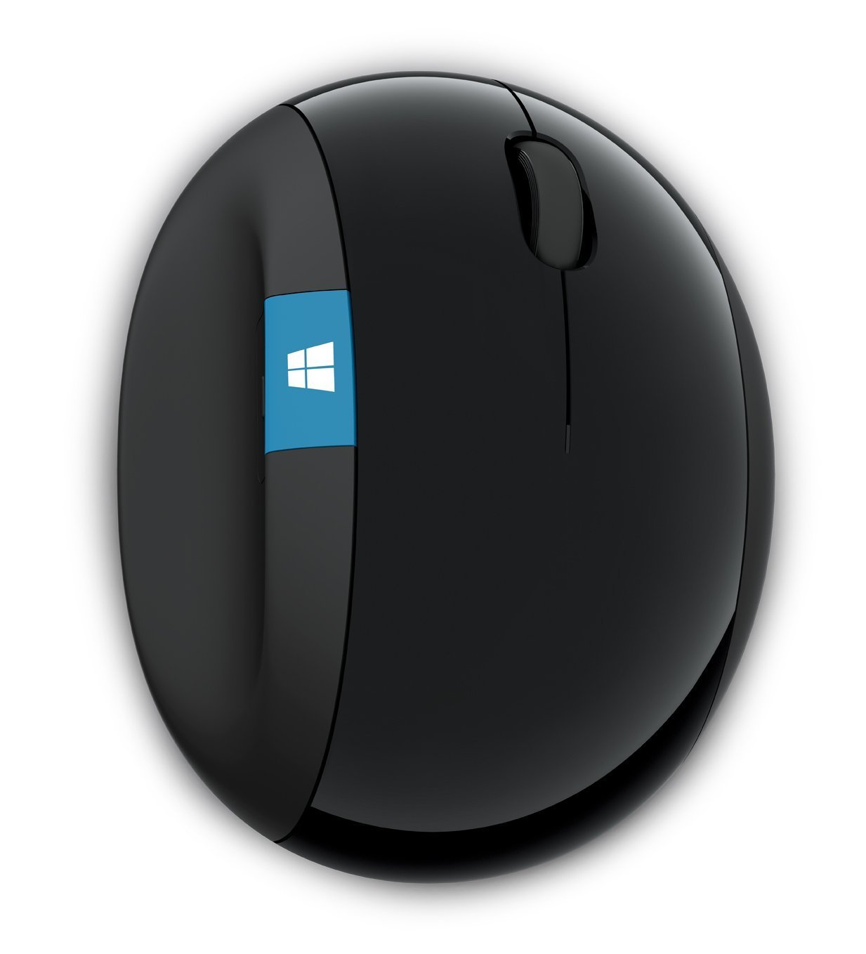 Microsoft Sculpt Ergonomic Mouse, Black - Wireless Mouse for Natural Wrist Comfort with 4-Way Scroll Wheel for PC/Laptop/Desktop, works with Mac/Windows 8/10/11 Computers