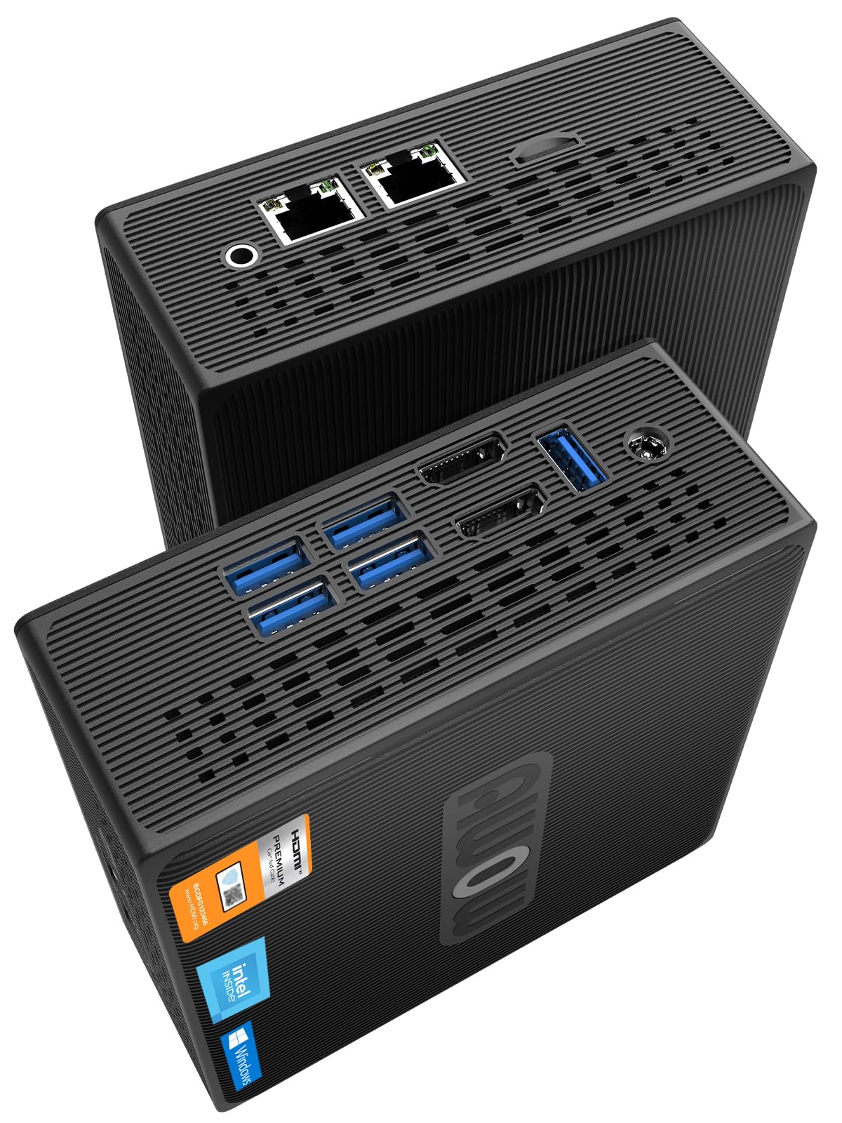 AWOW Mini PC, Intel Celeron J3455 6GB LPDDR4 256GB SSD, Mini Desktop Computer, AK34 PRO Quad Core Small Computer, Dual Gigabit Ethernet NIC, 2*HDMI, 5*USB3.0