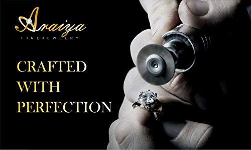 ARAIYA FINE JEWELRY 10K White Gold Diamond Cluster Stud Earrings (1/3 cttw, I-J Color, I2-I3 Clarity)