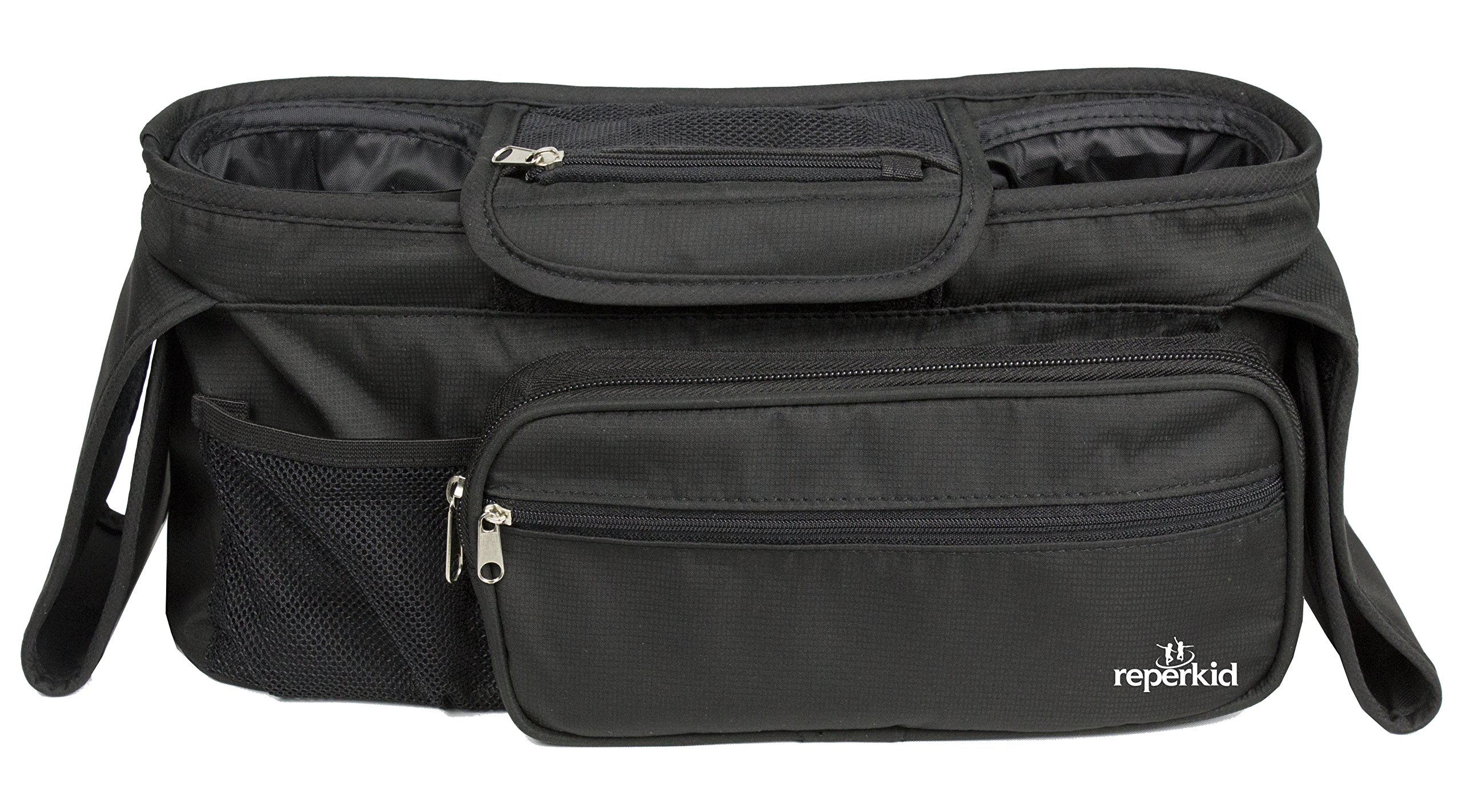Stroller Organizer Bag and Organizer β Large Capacity - Premium Baby Stroller Bags Fits All Types of Strollers - Comes w/Smartphone & Dual Bottle Holder - Great Durability & Design