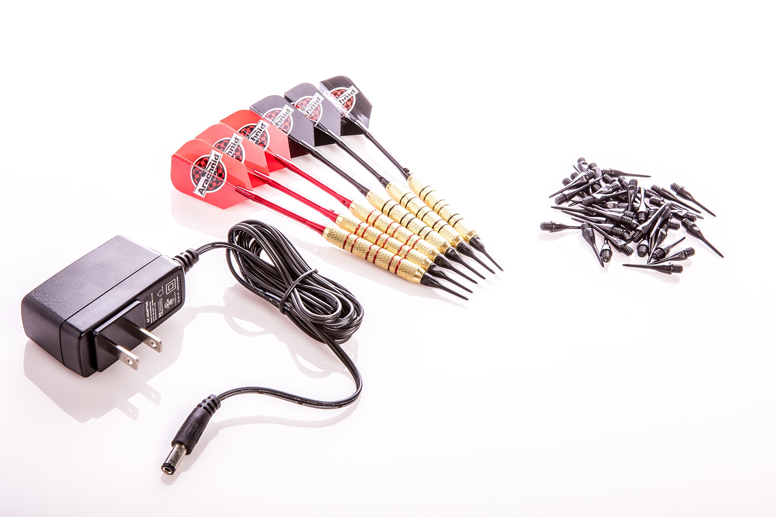 Arachnid Cricket Pro 800 Standing Electronic Dartboard with Cherry Finish, Regulation 15.5” Target Area, 8-Player Score Display and 39 Games Brown