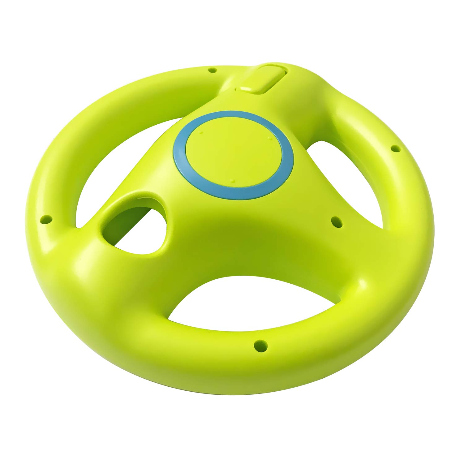 AreMe 2 Pack Racing Steering Wheel for Wii and Wii U Remote Controller (Green+Red)