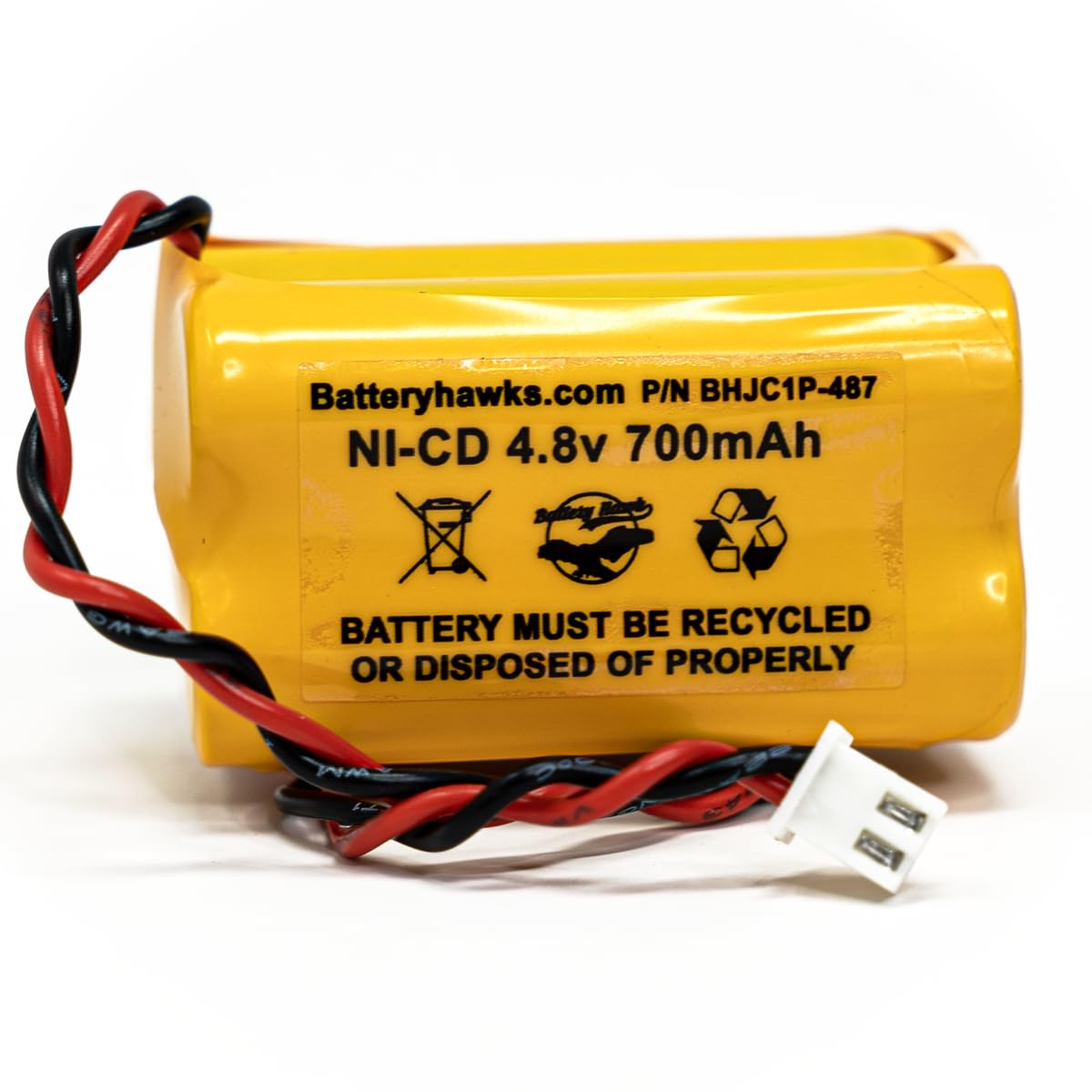 Battery Hawk (4 Pack) Ni-CD Unitech AA500MAH BL93NC487 DAA700MAH4.8V BST 4.8v 700mAh D-AA500mAh AA600mAh ELB-B006