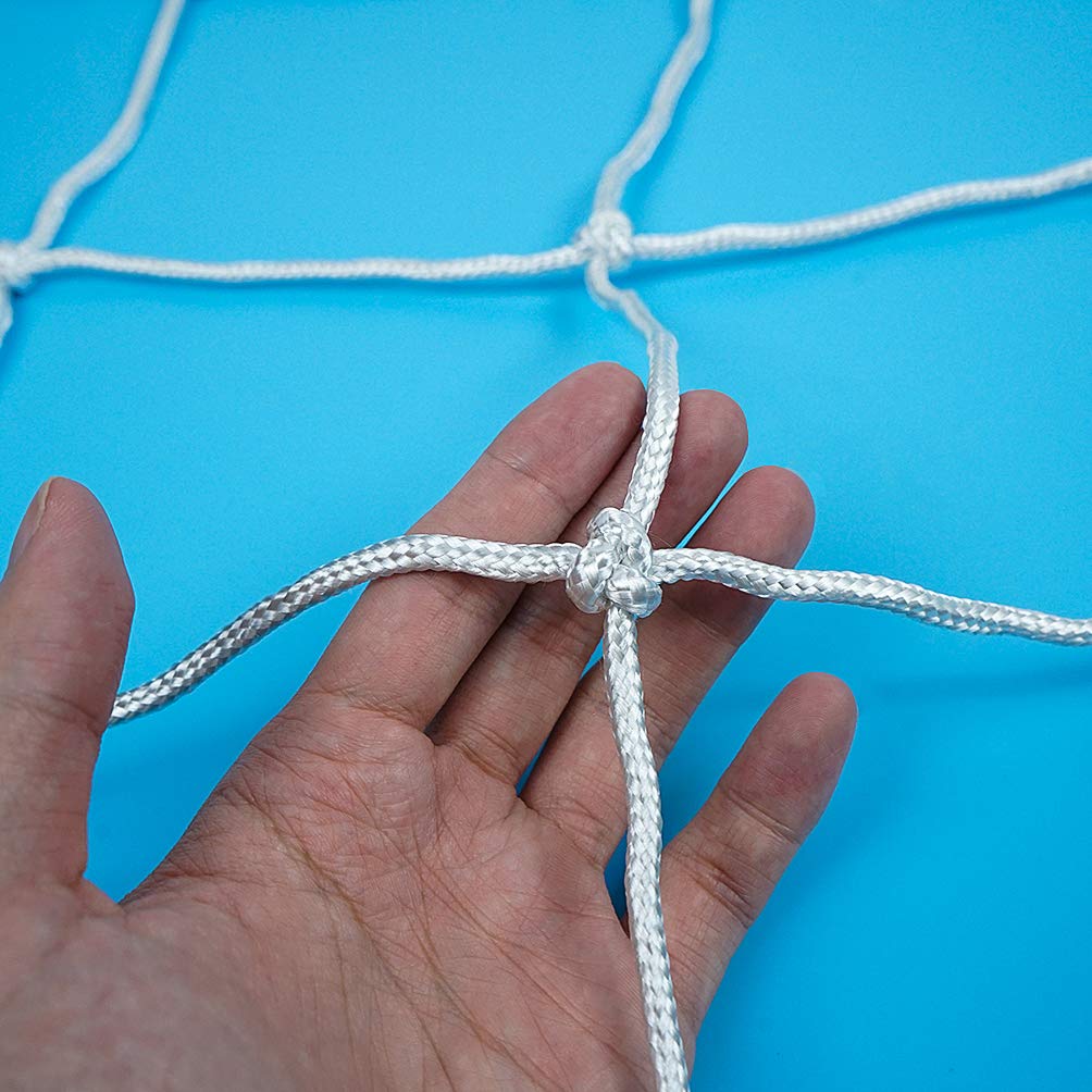 Aoneky 4 mm Heavy Duty Soccer Goal Net - 10 lbs per Netting - 24 x 8 Ft - Replacement Full Size Football Post Net - NOT Include Posts