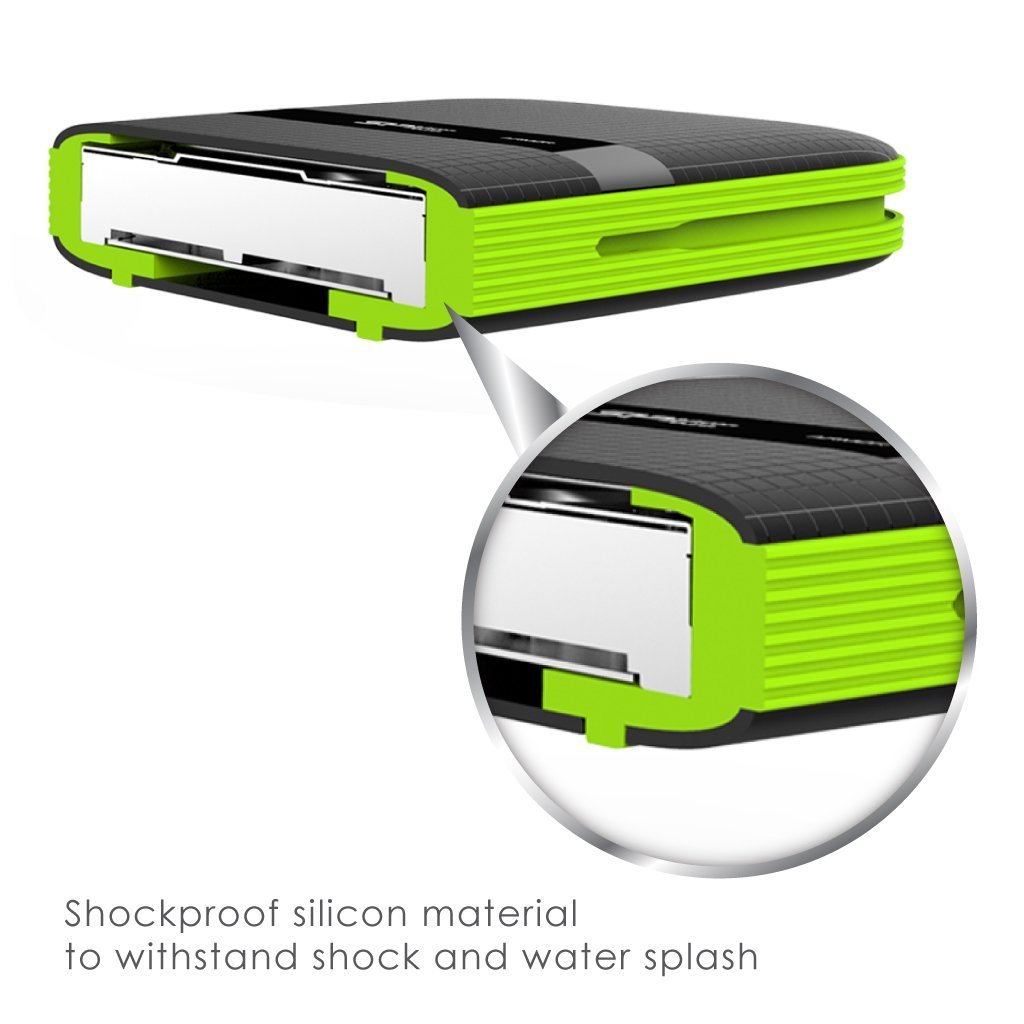 Silicon Power 4TB Rugged Armor A60 Military-grade Shockproof/Water-Resistant USB 3.0 2.5" External Hard Drive for PC, Mac, Xbox One, Xbox 360, PS4, PS4 Pro and PS4 Slim, Black
