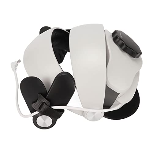 Battery Pack Head Strap for Quest 2, VR Head Strap Removable Sponge and ABS VR Headband for OculusQuest 2 Entertainment, 5300mAh Large Capacity Battery