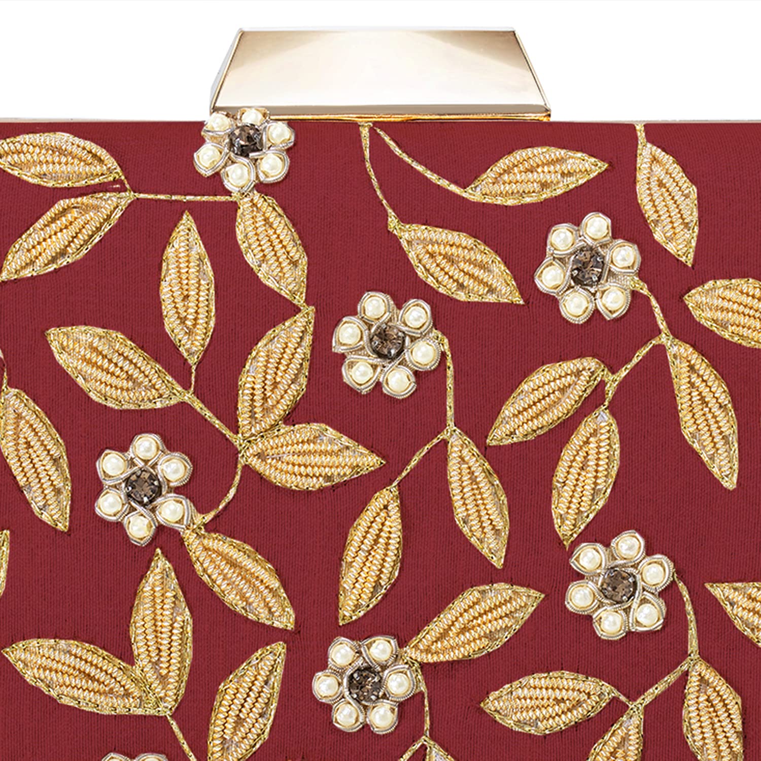 Aheli Indian Clutch Purses for Women Wedding Handmade Evening Handbags Party Bridal Clutch