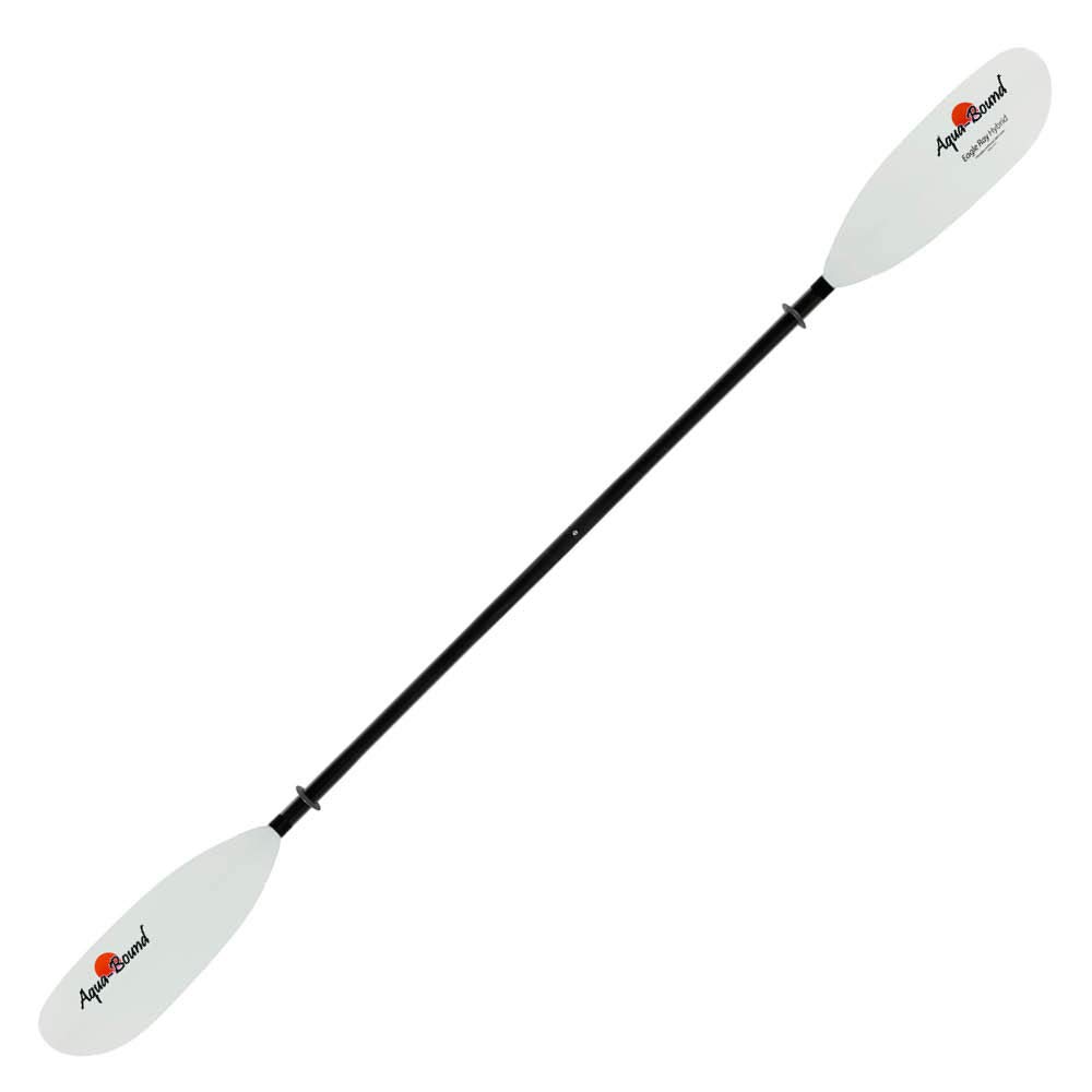 AQUA BOUND EagleRay Hybrid White Fiberglass Blade/Posi-Lok Carbon Shaft, 220 cm