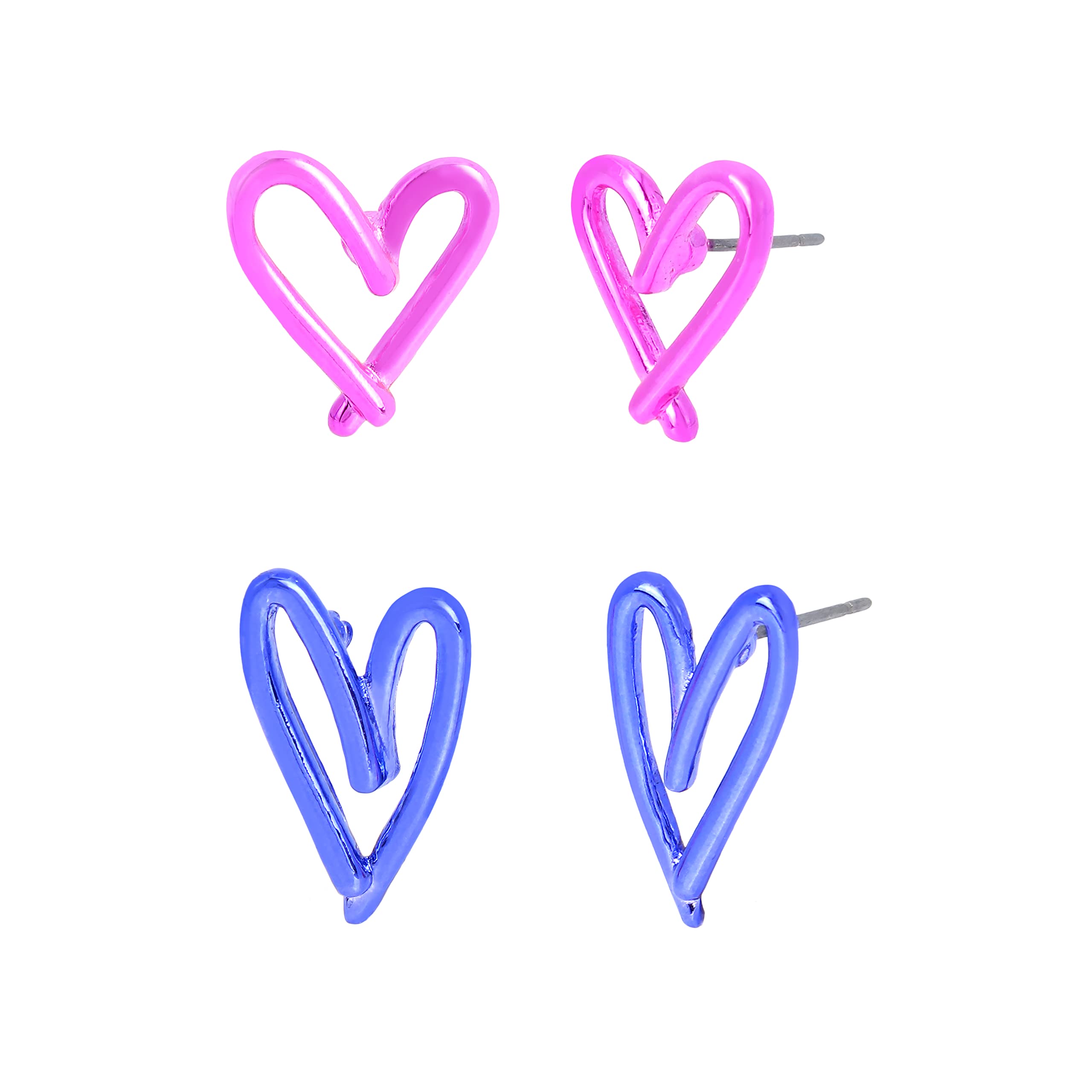 Betsey Heart Stud Earring Set