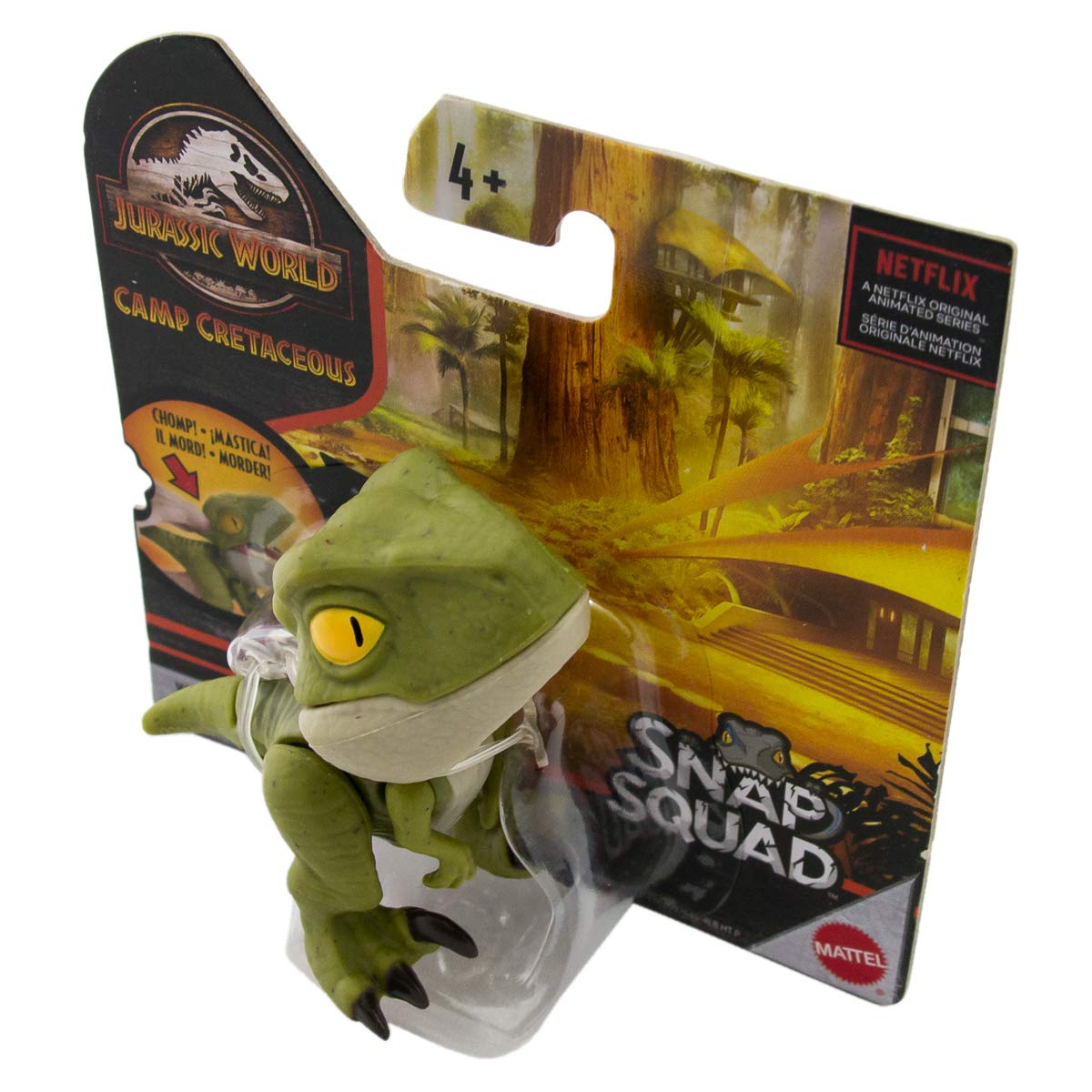 Jurassic World Toys Camp Cretaceous Snap Squad Green Velociraptor Figure