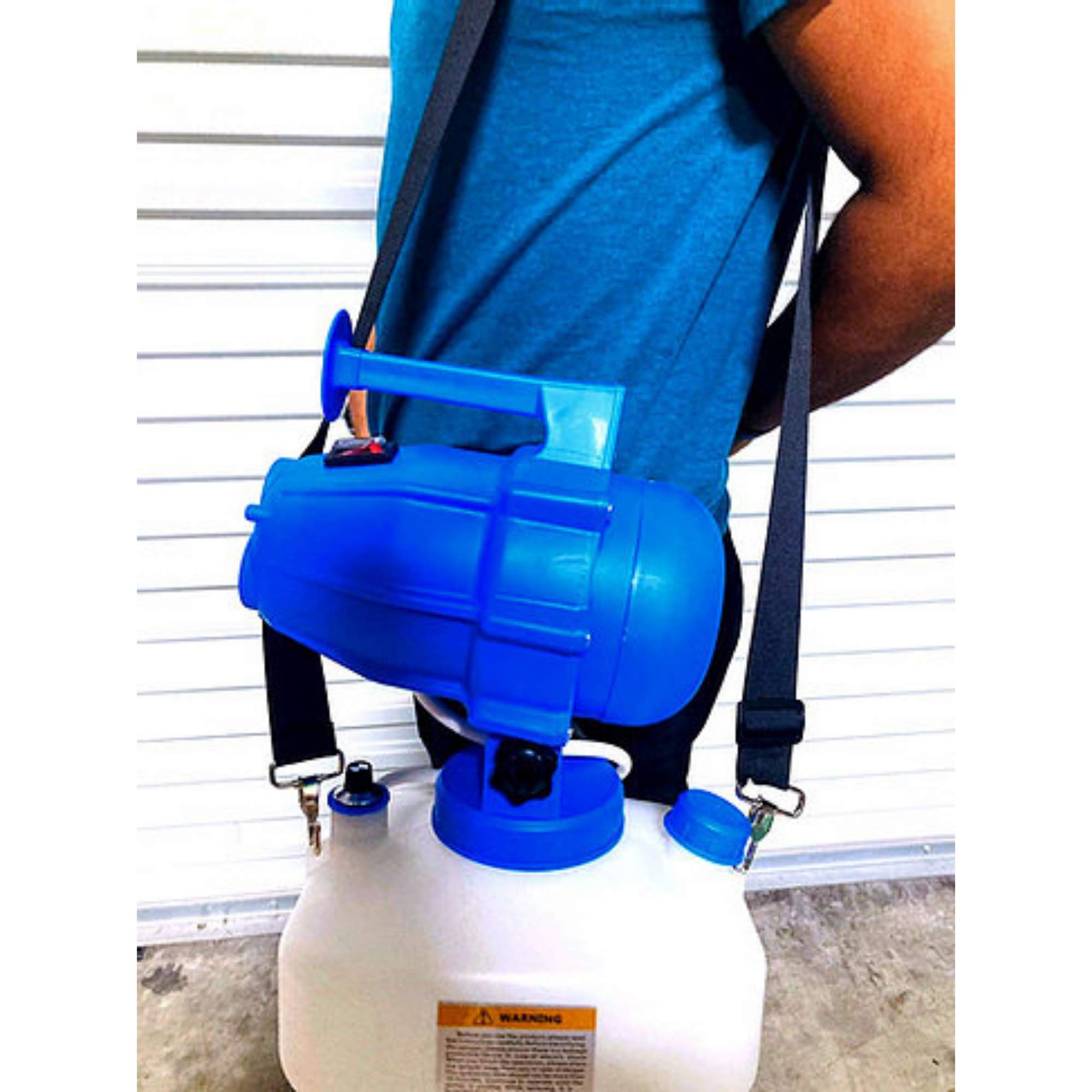 Commercial Fogger Cordless Sanitizer Sprayer, 19-26 Ft. Spray Range, 1200 Watt Rechargeable, 5L Fluid Container