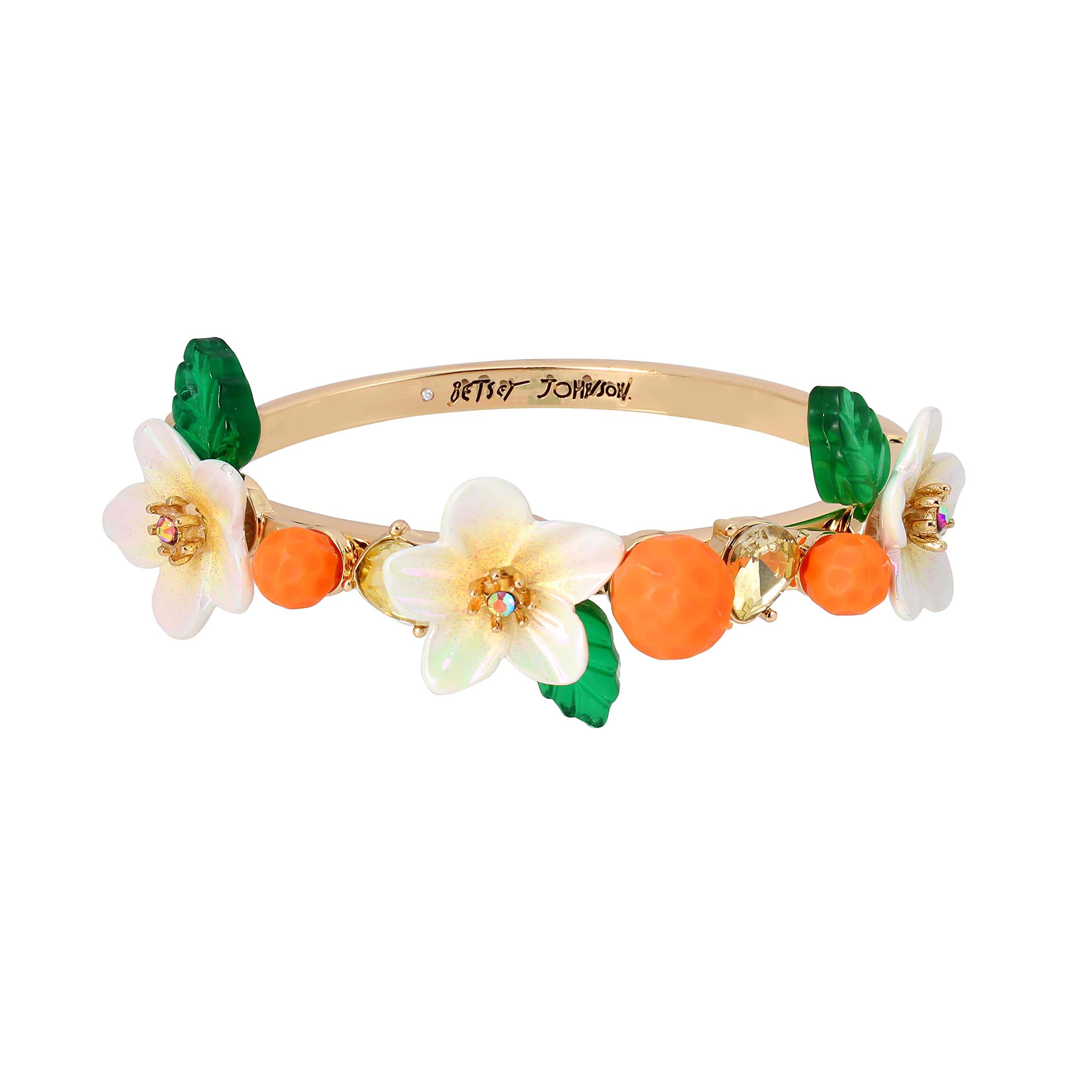 Betsey Johnson Island Flower Bangle Bracelet