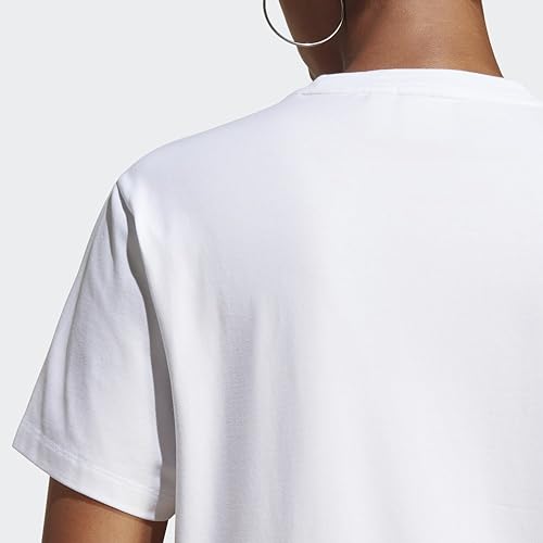 adidas Originals Women's Trefoil T-Shirt, White, Medium