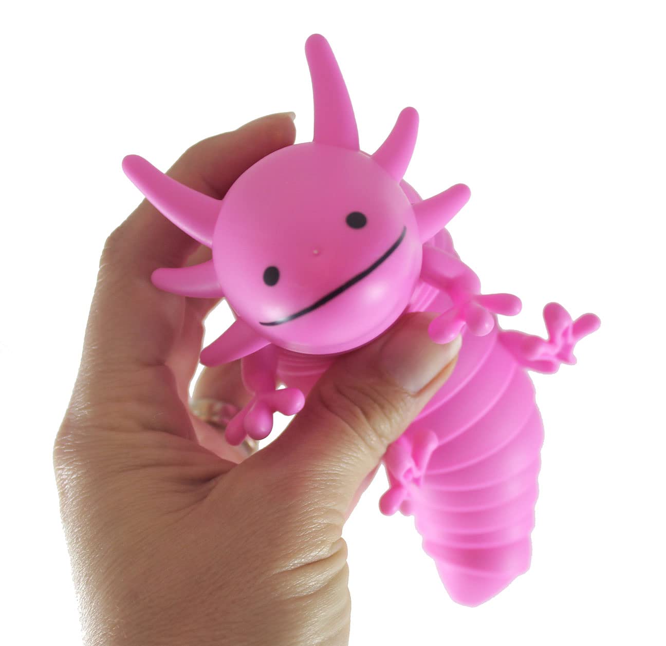 Axolotl and Dolphin Fidget - Large Wiggle Articulated Jointed Moving Axolotyl Toy - Unique Gift (Random Colors)