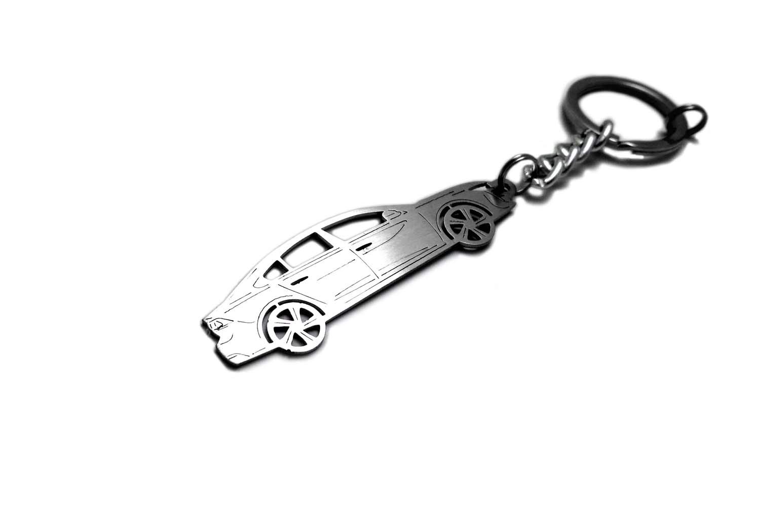 AWA Keychain With Ring For Peugeot 508 II Steel Key Pendant Chain Automobile Gift Car Design Accessories Laser Cut Home Key
