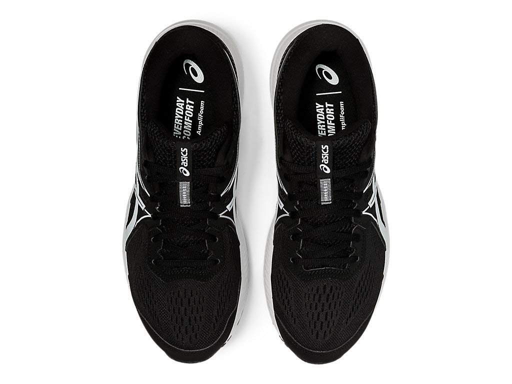 ASICS Men's GEL-Contend 7 Running Shoes, 8.5, BLACK/HAZARD GREEN