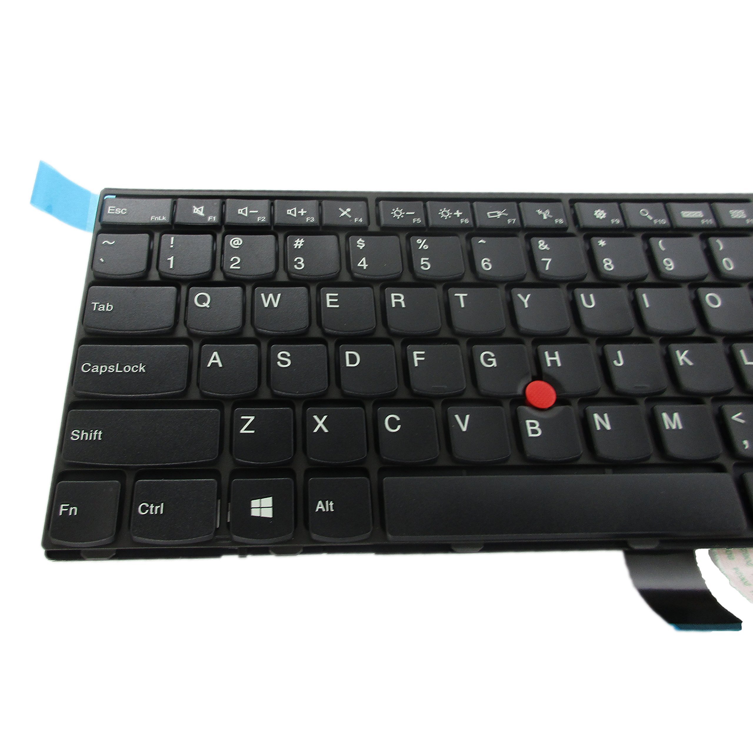 SUNMALL New Laptop Keyboard Replacement with (Frame and Pointer) Compatible with IBM Lenovo ThinkPad Edge E531 W540 W541 W550 W550S T540 T540P T550 Series Fit P/N 0C45254 04Y2465 no Backlit