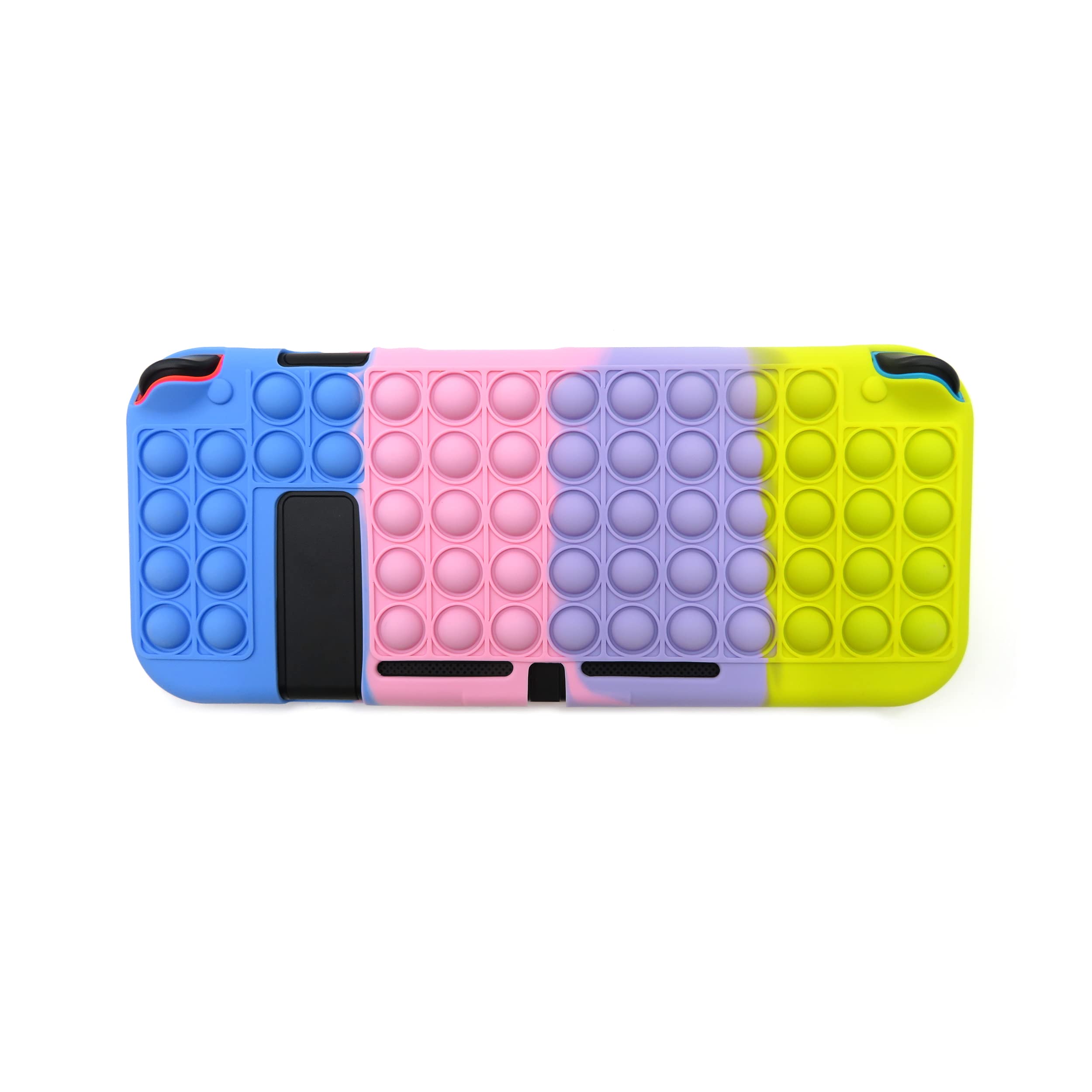 Awasa Push Pop Bubble Fidget Sensory Toy Switch Protective Case Compatible with Nintendo Switch, Hard Shell Cover Case for Switch Console and Joy-Con (Colorfull)
