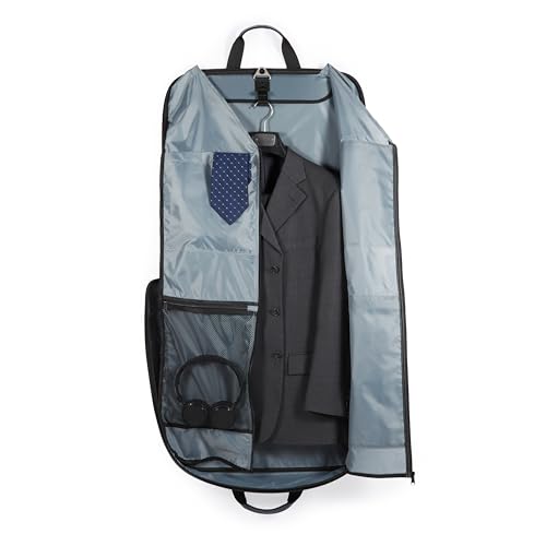 Amazon Basics Carry-On Garment Bag for Travel and Business Trips with Shoulder Strap - Gray