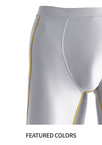 AMORESY ares Men's Fitness Capris Shiny Breathable Running Compression (as1, Alpha, 3X_l, Regular, Regular, Black, XXXL)