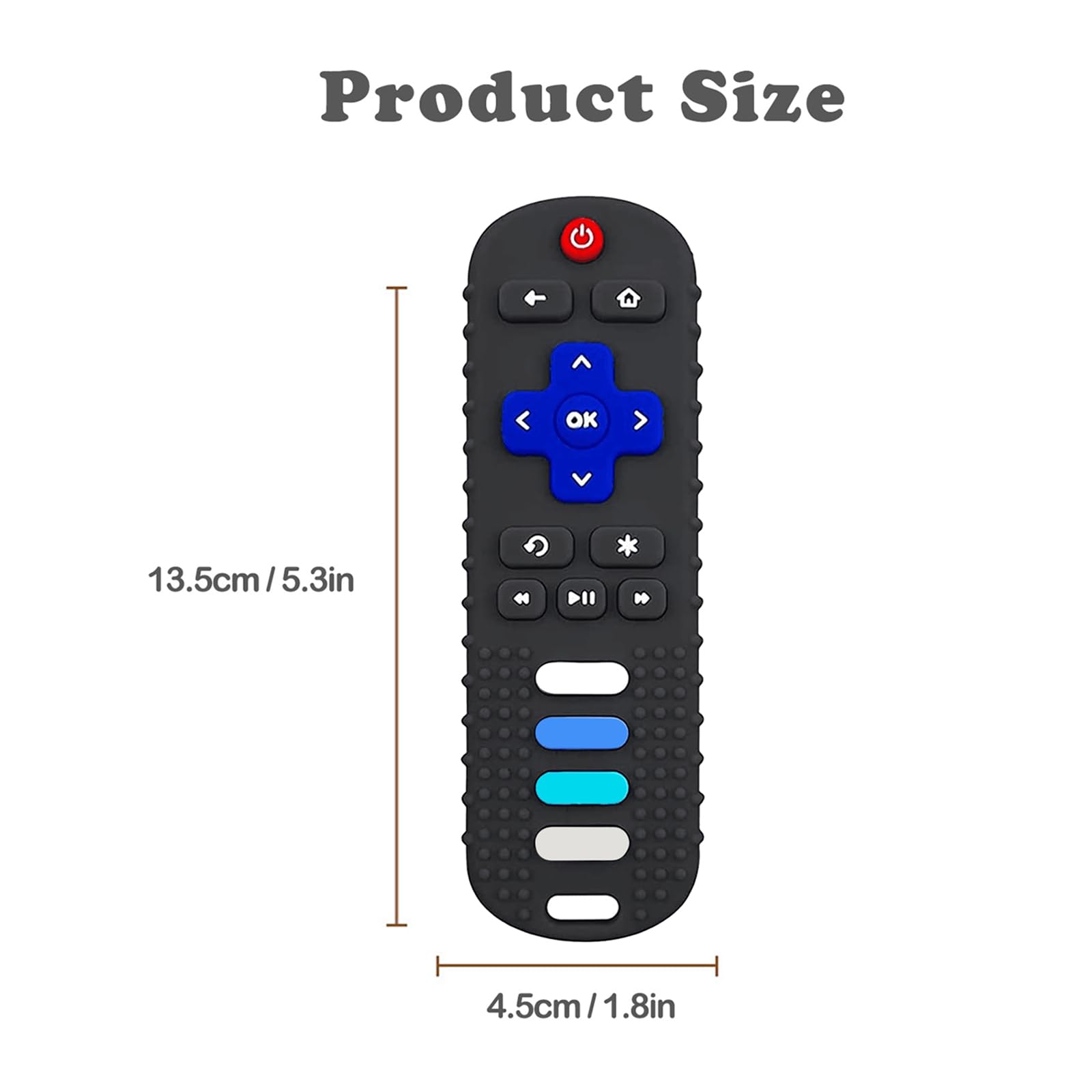Baby Silicone Teething Toy Cute Chew Toy Remote Control Shape Teethers BPA Free