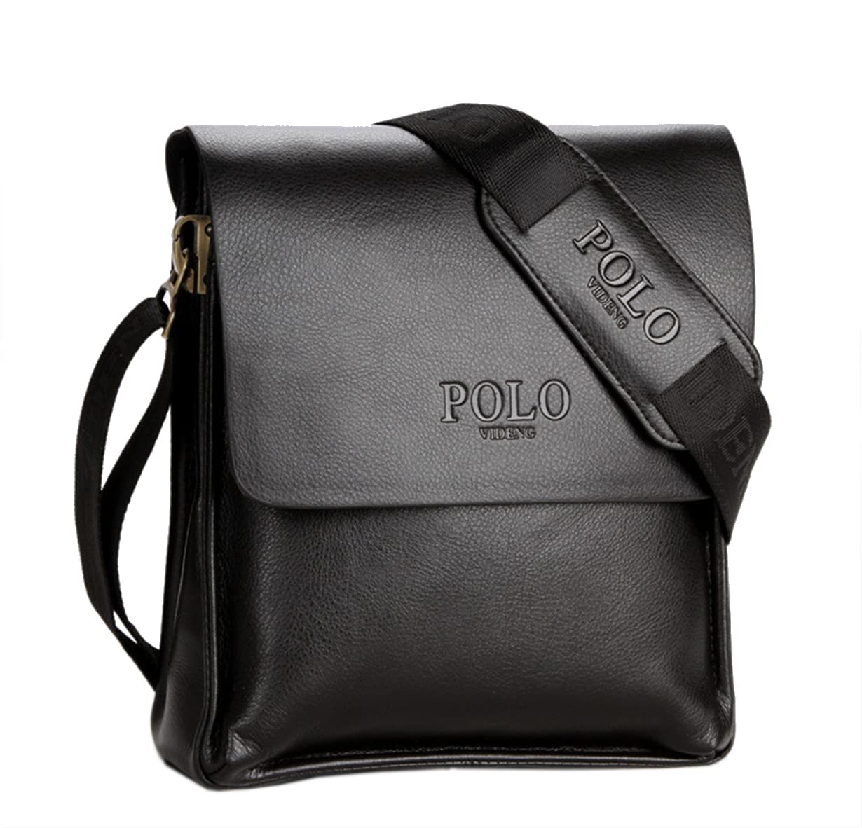 BBJMTCJTZ Commute Shoulder Bags Leather Bags for Men (black)