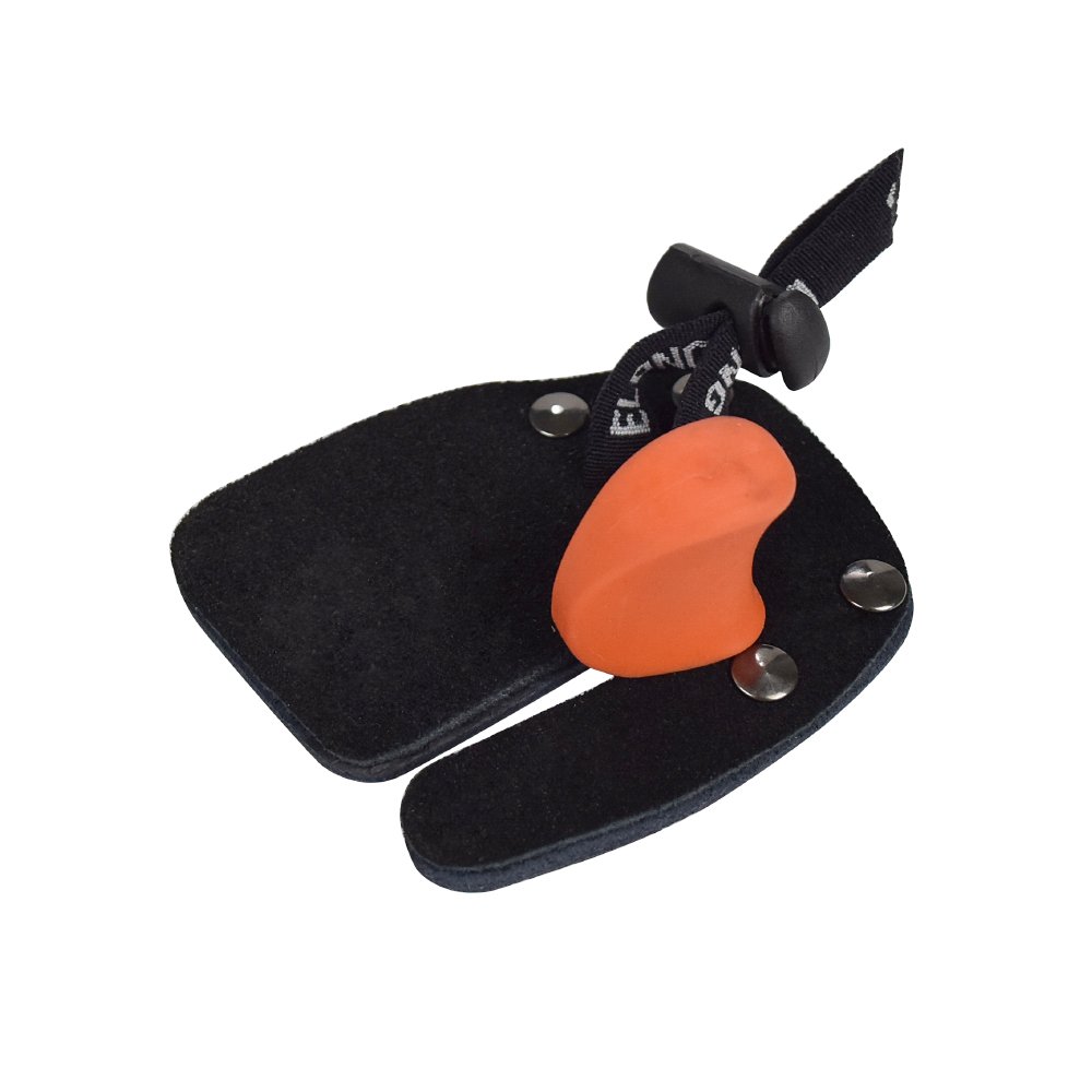 Archery Cow Leather Finger Tab Shooting Tabs Finger Saver Protect Guard Glove for Recurve Bow String Right Handed