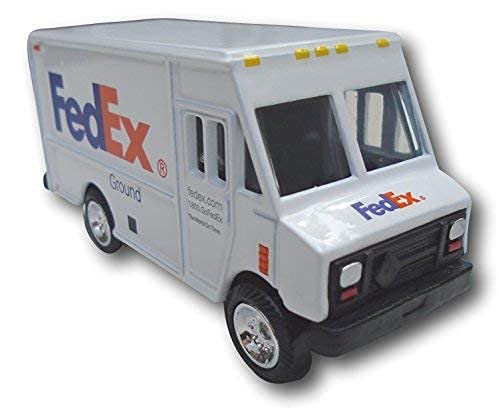 FedEx Ground Miniature Delivery Truck - 3" Length - Scale 1:64 - Gauge S - Sold as a Display or Collectable Item, Not as a Child's Toy