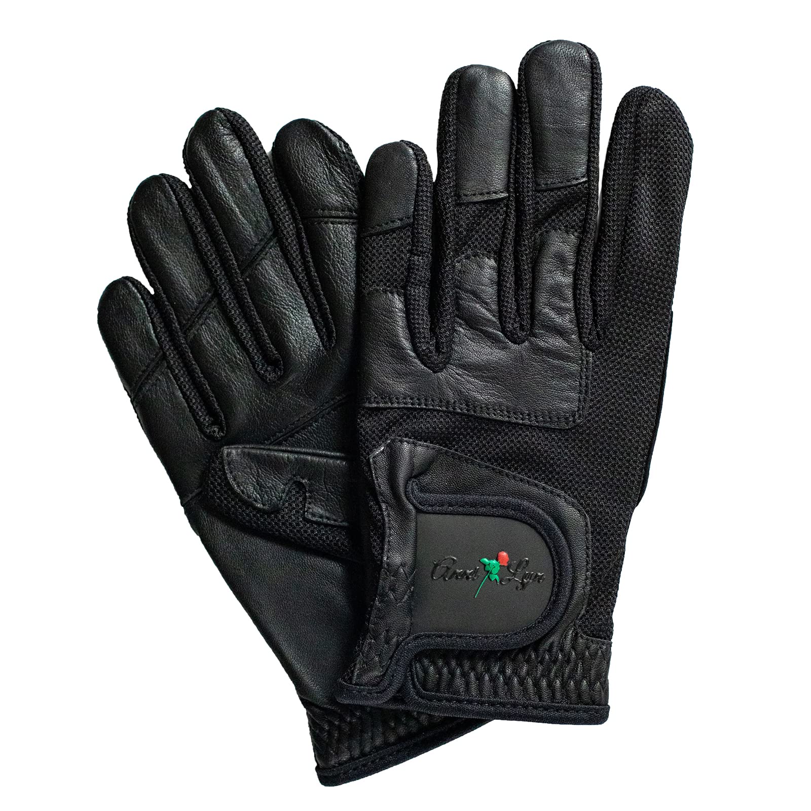 Anni Lyn Sporstwear Women's Flexfit Pro Leather Glove (White/Black, 08)