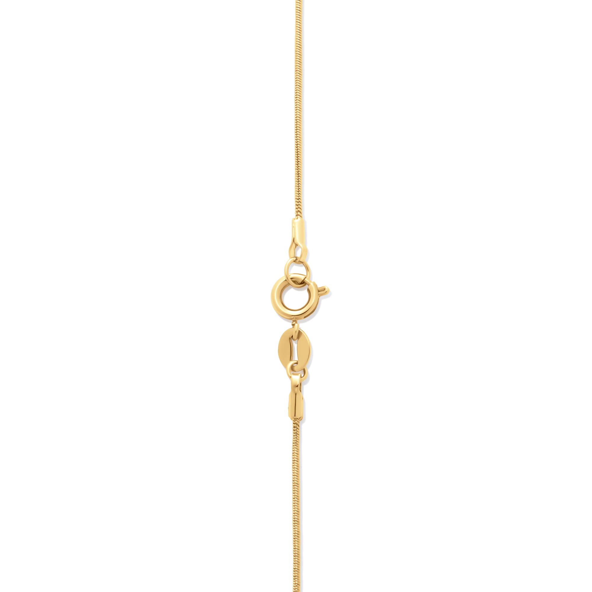 Amazon Essentials 14K Gold Plated Snake Chain 18", Yellow Gold