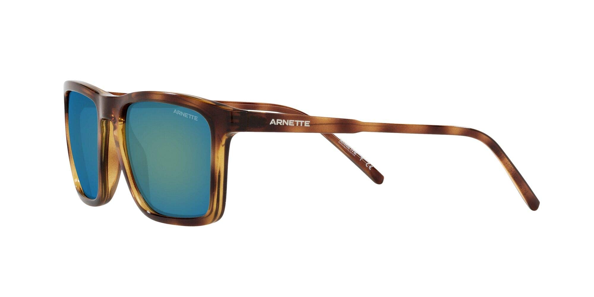 ARNETTE Man Sunglasses Havana Frame, Emerald Iridium Lenses, 56MM