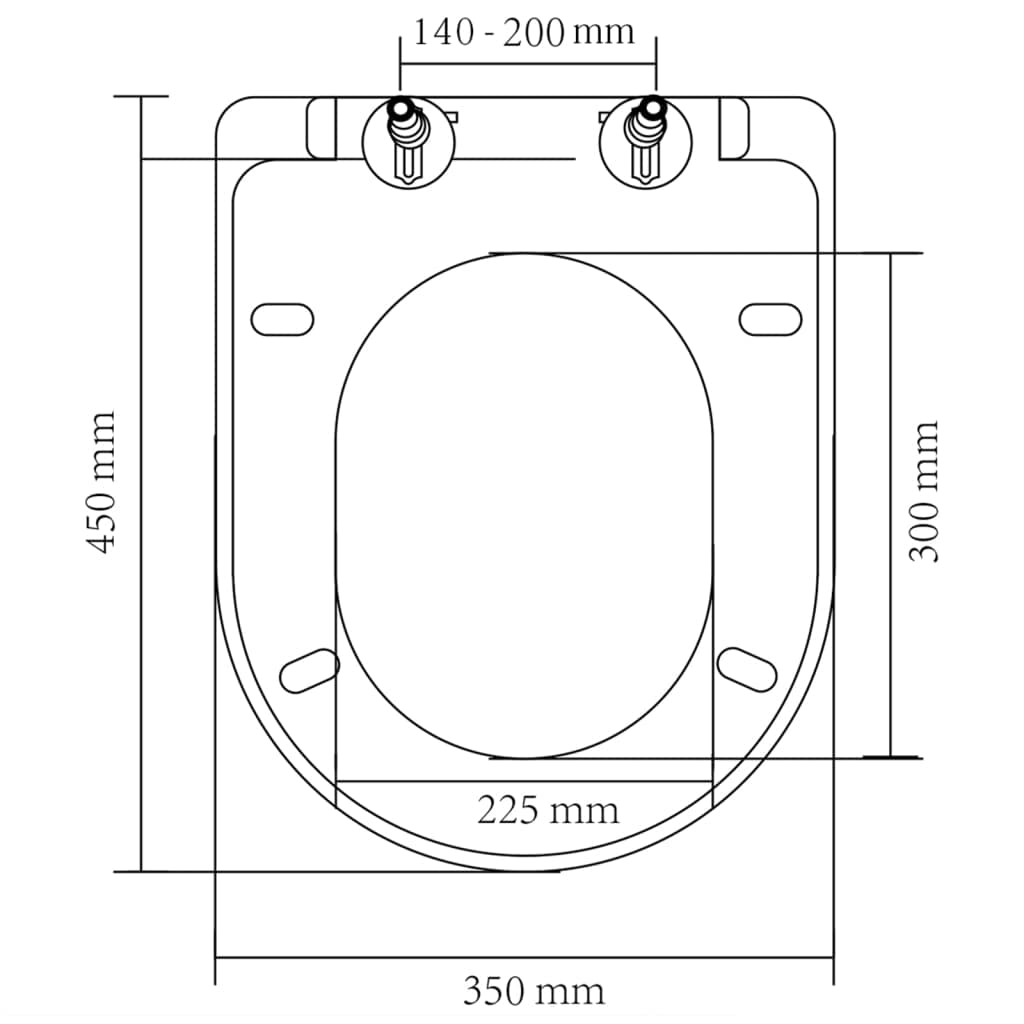 CUMYZO Soft-close Toilet Seat with Quick-release Design White Square 1.88kg/4.14ib Toilet & Bidet Seats