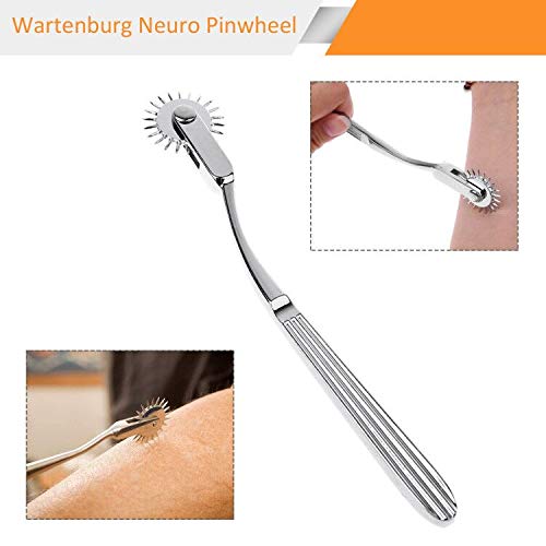 Wartenburg Neuro Pinwheel Stainless Steel Diagnostic Instrument Pinwheel Pin Wheel Gear Roller Rolling for Testing Nerve Sensitivity. 1 Round