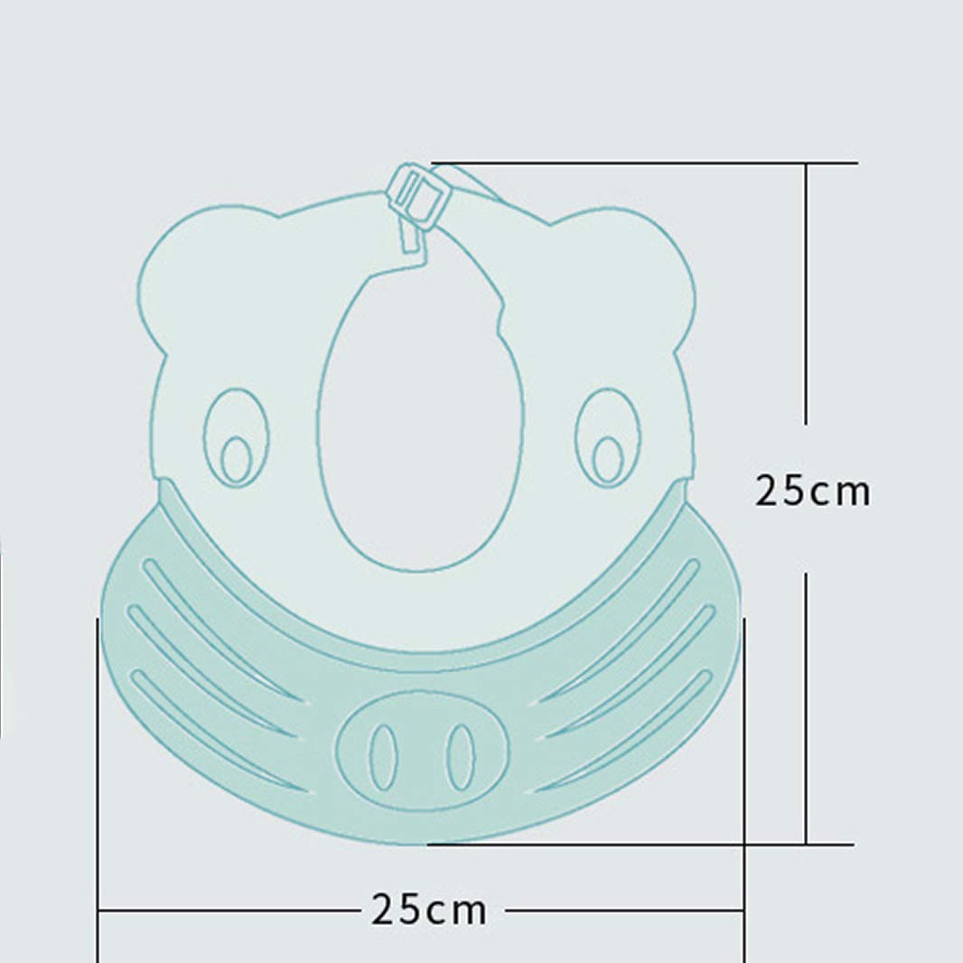 Baby Silicone Shower Cap Bathing Hat, Adjustable Shower Cap Kids, Infants Soft Protection Funny Safety Visor Cap for Toddler Children, Adjustable Sticker, Comfortable, Soft, Safe, Waterproof (Yellow)