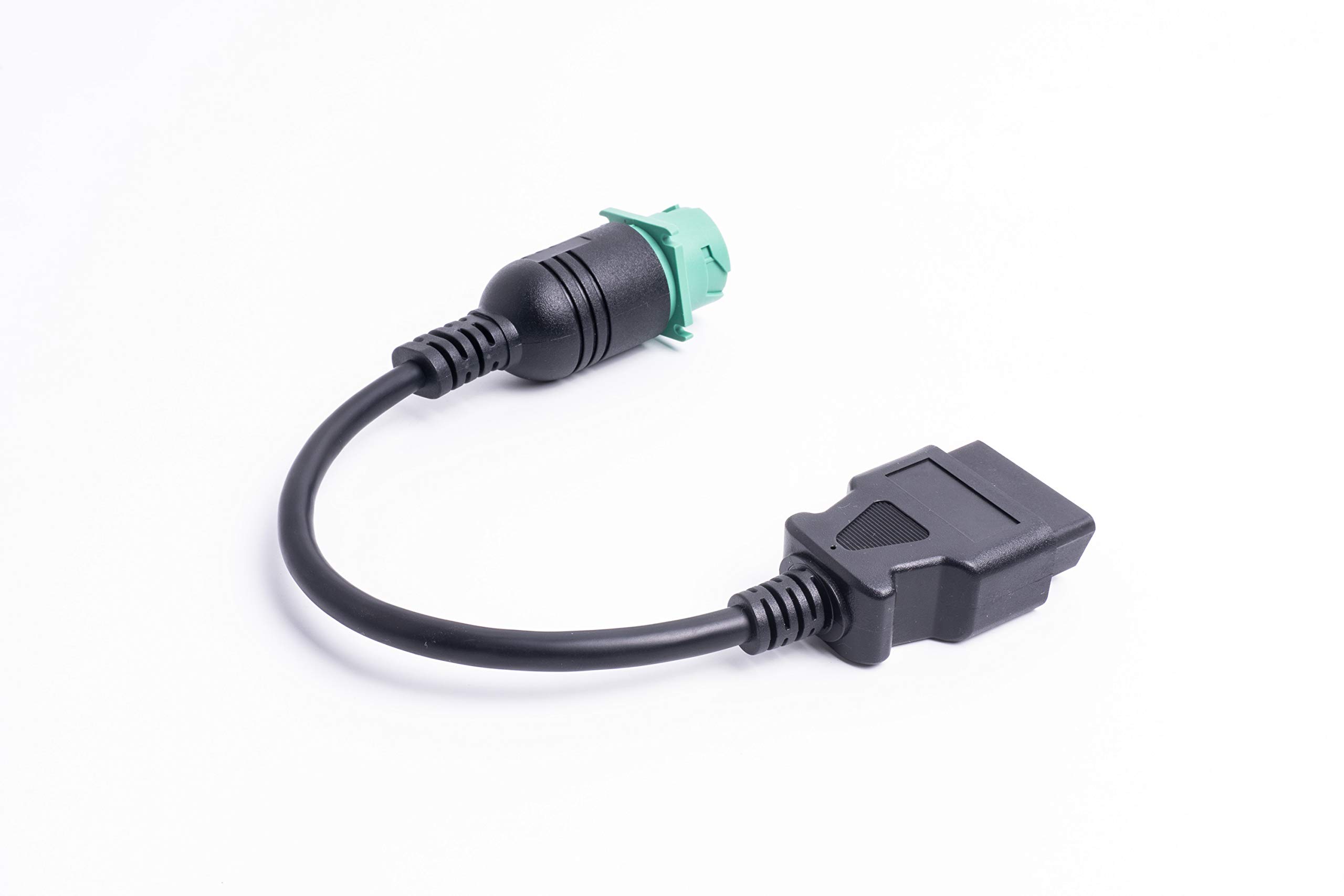 Arteckin Type 2 Green J1939 9pin to obd2 Male Cable for Truck ELD GPS