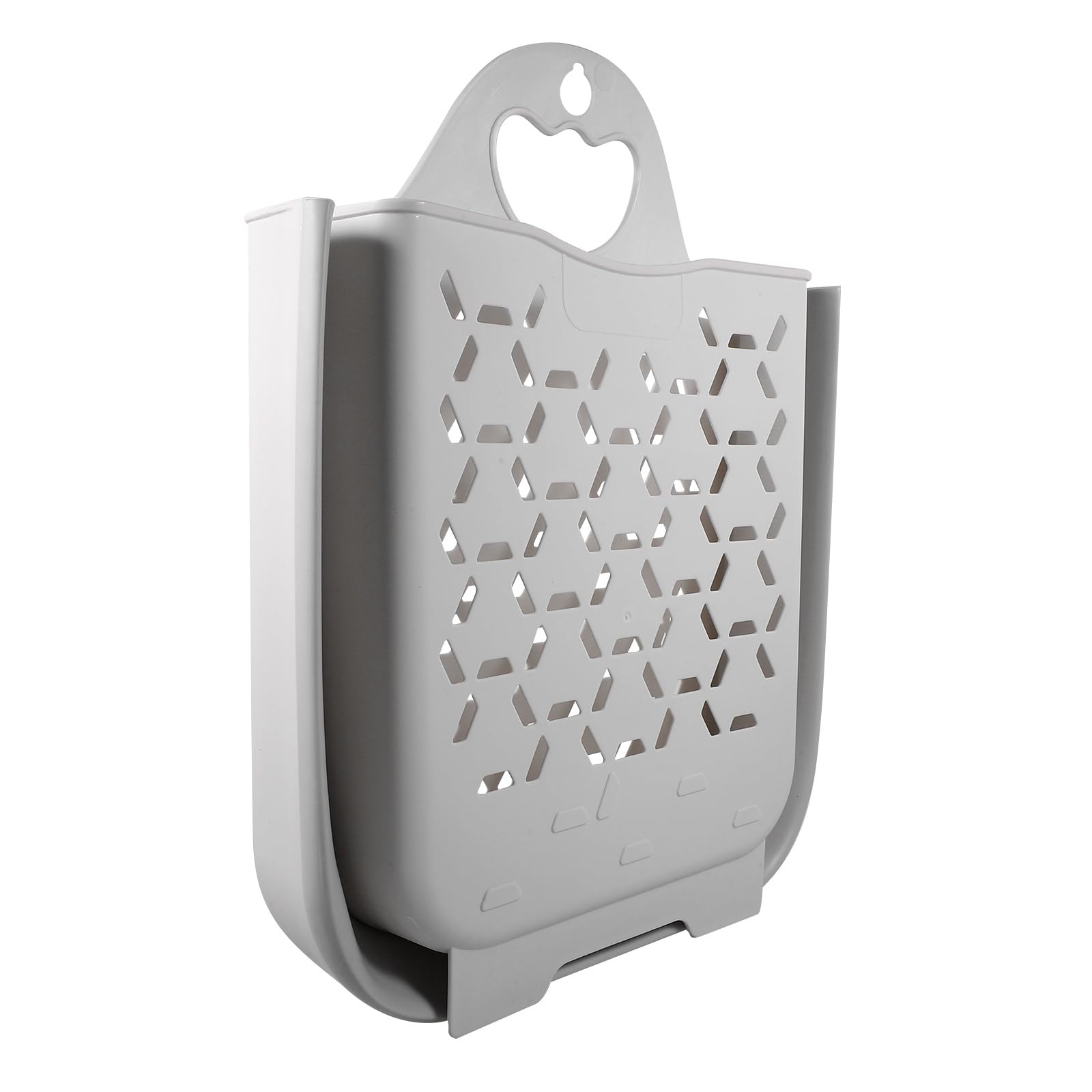 Collapsible Laundry Basket Clothes Storage Basket Dirty Cloth Basket Laundry Hamper Wall Mounted Laundry Basket Plastic Storage Bathroom Basket Organizer Tpe Child White Clothing