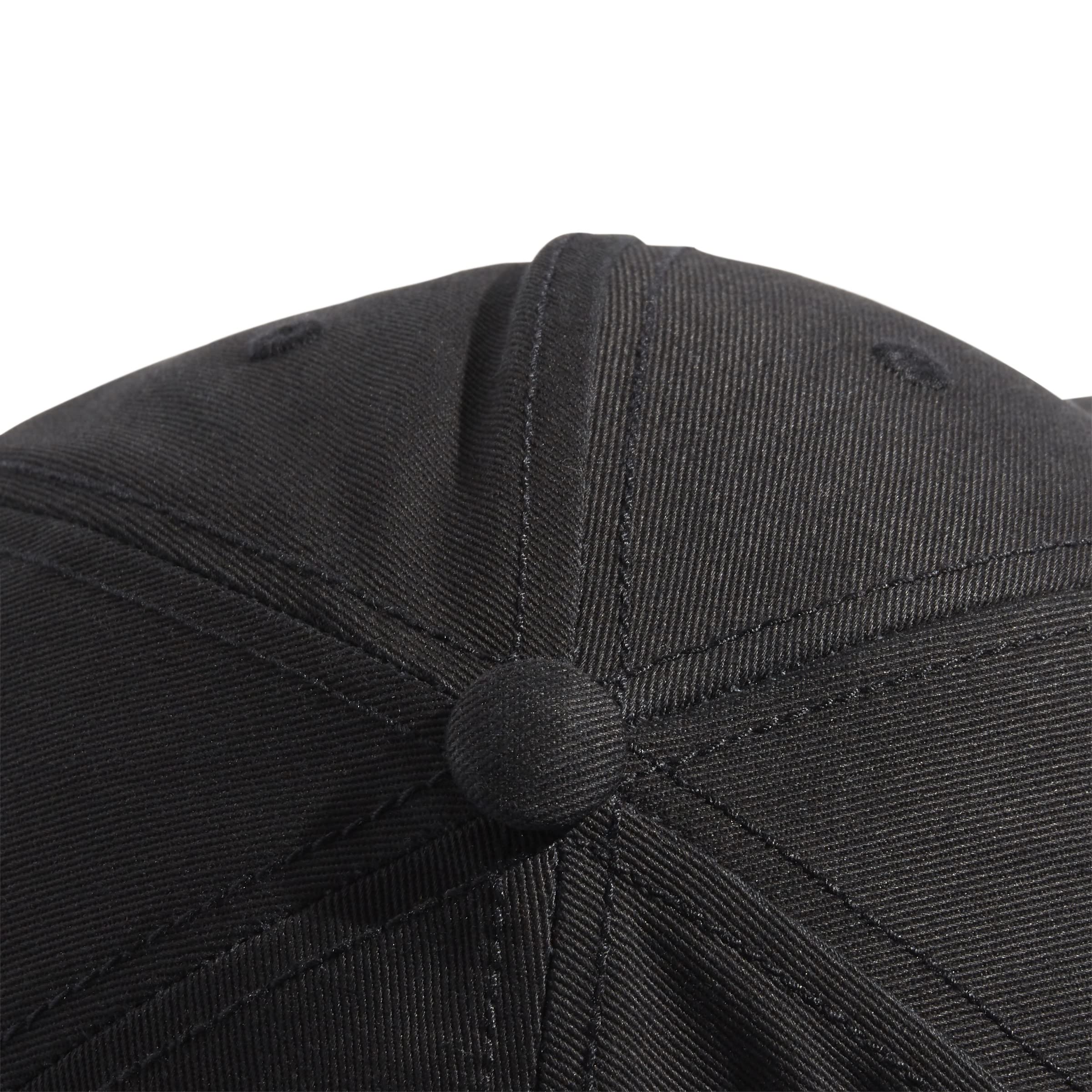adidas Unisex Adult BBALL 3S CT Baseball Cap - Black/White, One Size