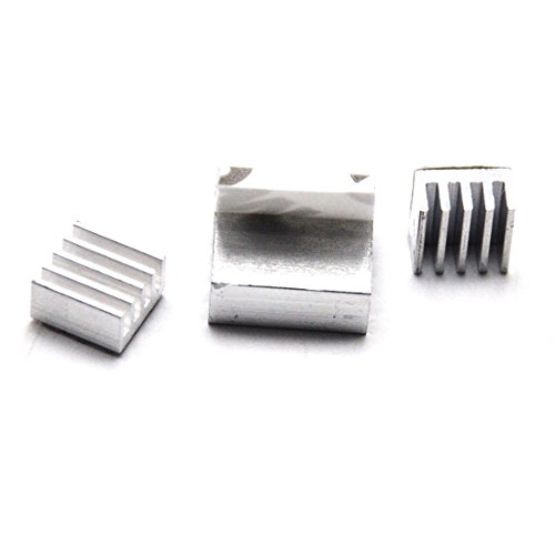 ALLUS Passive Heatsinks for Raspberry Pi 3 Model B for Sticking On 3 x 4sets alu