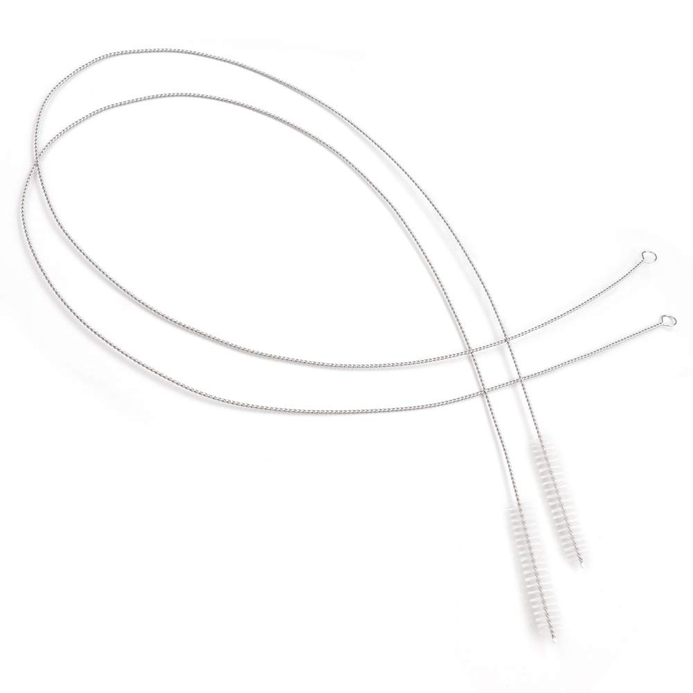Arcoolor 2 Pcs Cleaning Brush Bristle Tip 1/2β by 39.4β Inch Long, Flexible Scrub Nylon Brush Cleaner Tool for Clean Keg, Feeding Tube, Line Tube Hose