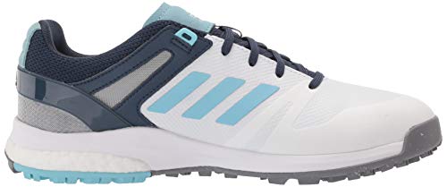 Adidas Women's Golf Shoe, White/Hazy Sky/Crew Navy, 6