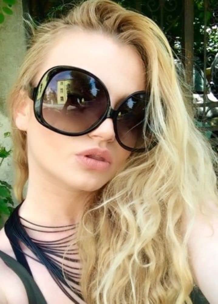 AStyles - Big Huge Oversized Vintage Style Sunglasses Retro Women Celebrity Fashion (Black), X-Large